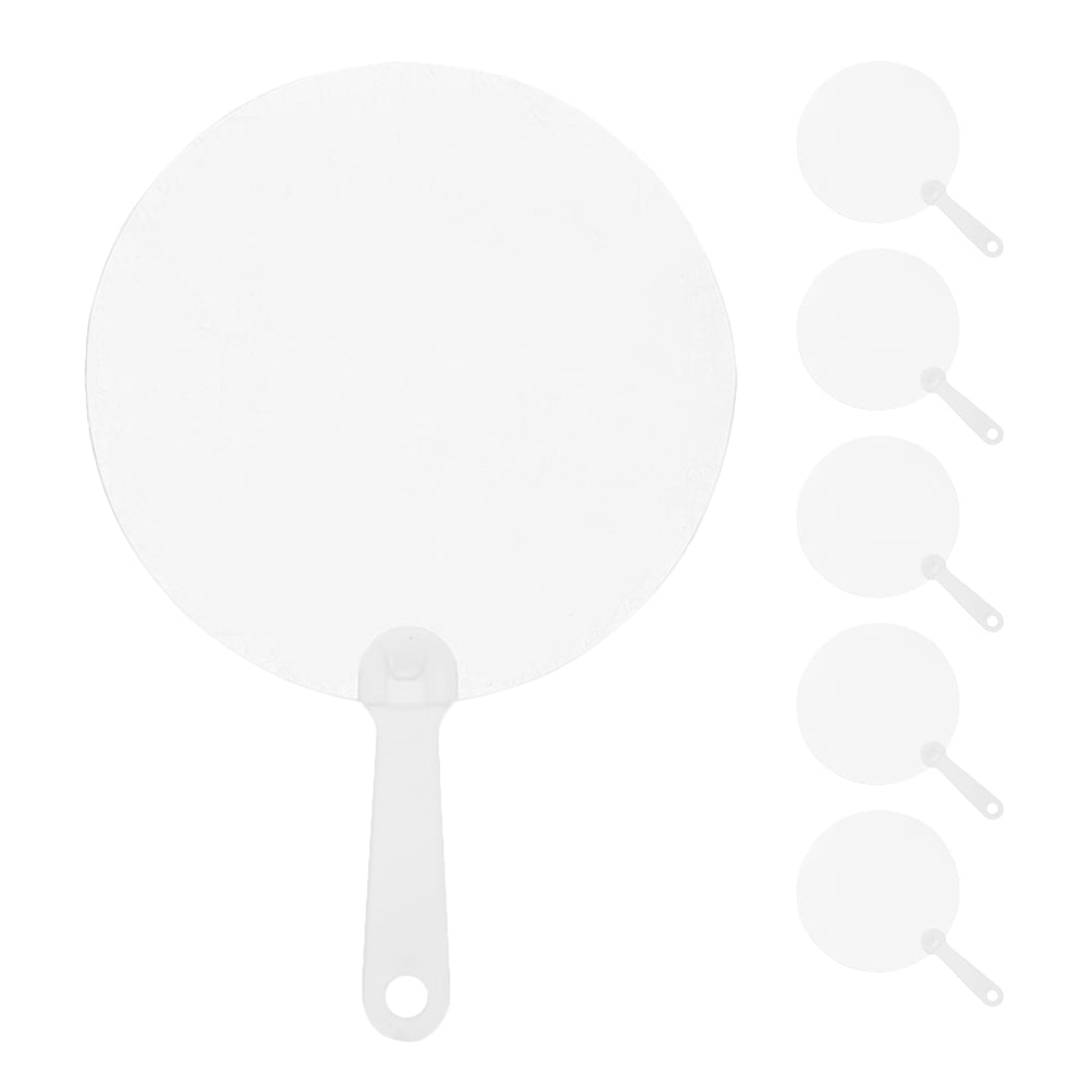 Worgeous 6Pcs Blank Fans Blank Crafts Hand DIY Fans Hand Painted ...