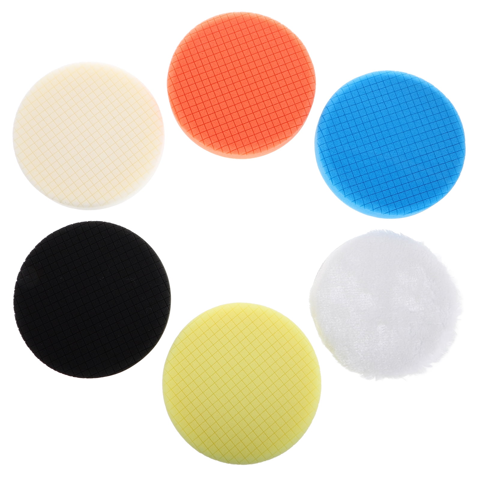 Worgeous 6Pcs Buffing Sponge Pads And Polishing Pads 6 Inch Car ...