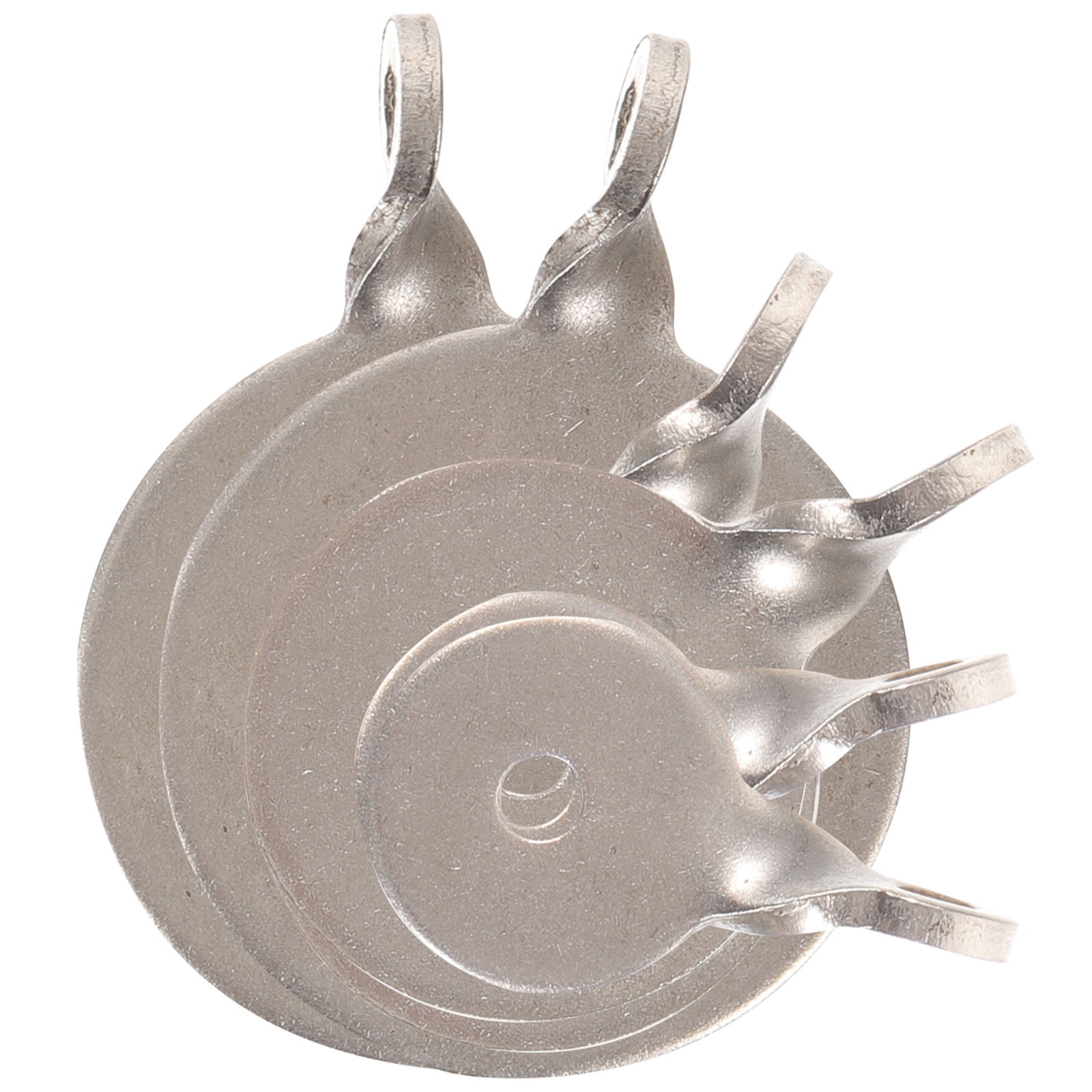 FONDOTIN Shooting Targets Silver Stainless Steel 6Pcs - Walmart.com