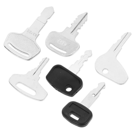 Worgeous 6Pcs Metal Plastic Ignition Key Tractor Loader Excavator and ...