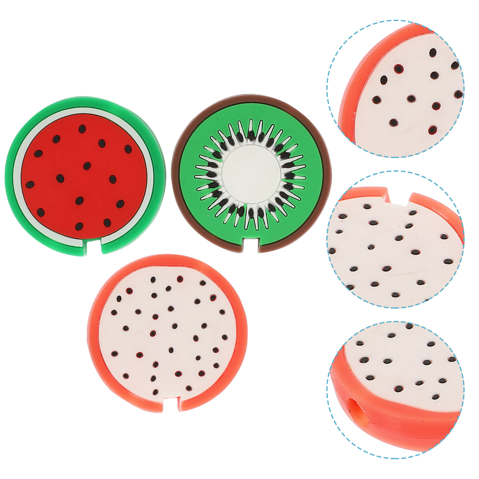 Worgeous 6Pcs Silicone Straw Toppers Cute Design Prevent Slipping For ...