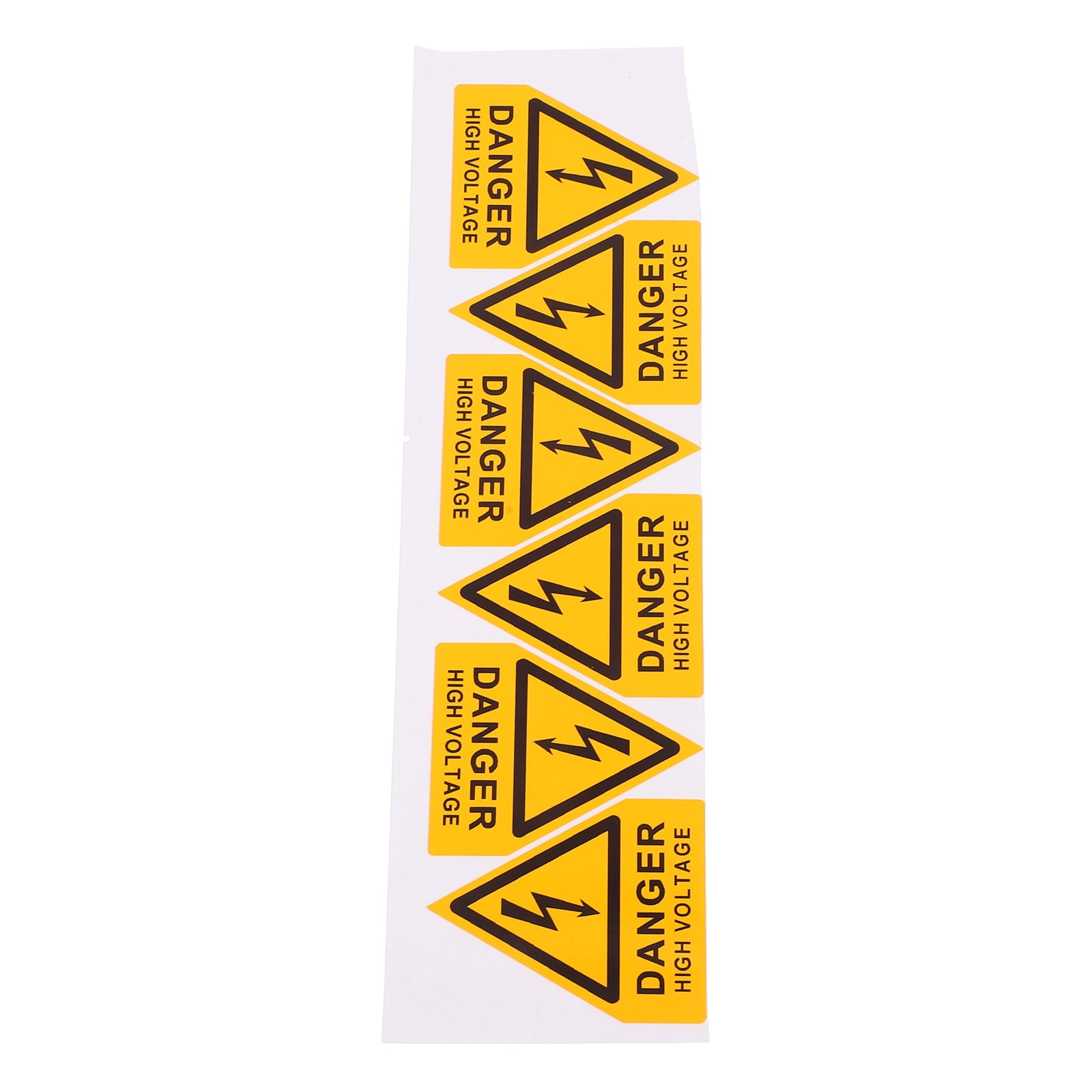 Worgeous 6pcs Adhesive Caution Sign For Electrical Shocks High Voltage ...
