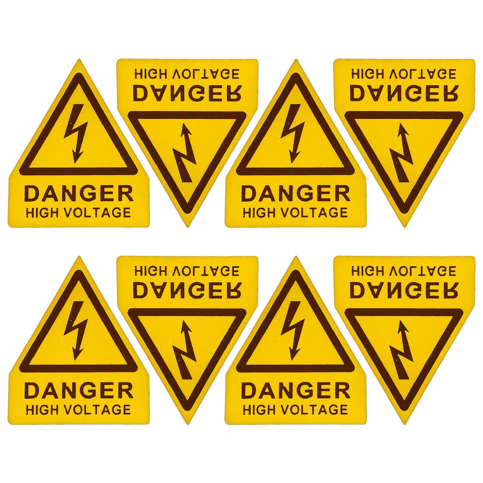Worgeous 6pcs Caution Electrical Shocks Sign For Safety Warning High ...