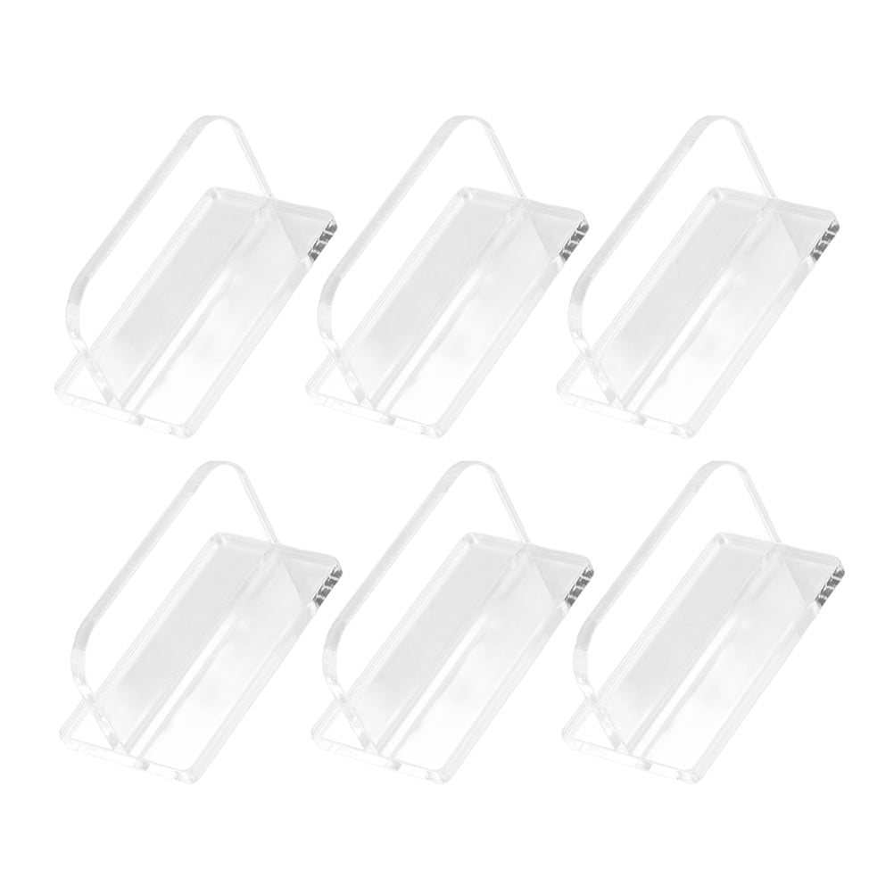 Worgeous 6pcs Clear Acrylic Fish Tank Lid Handles Transparent Aquarium ...