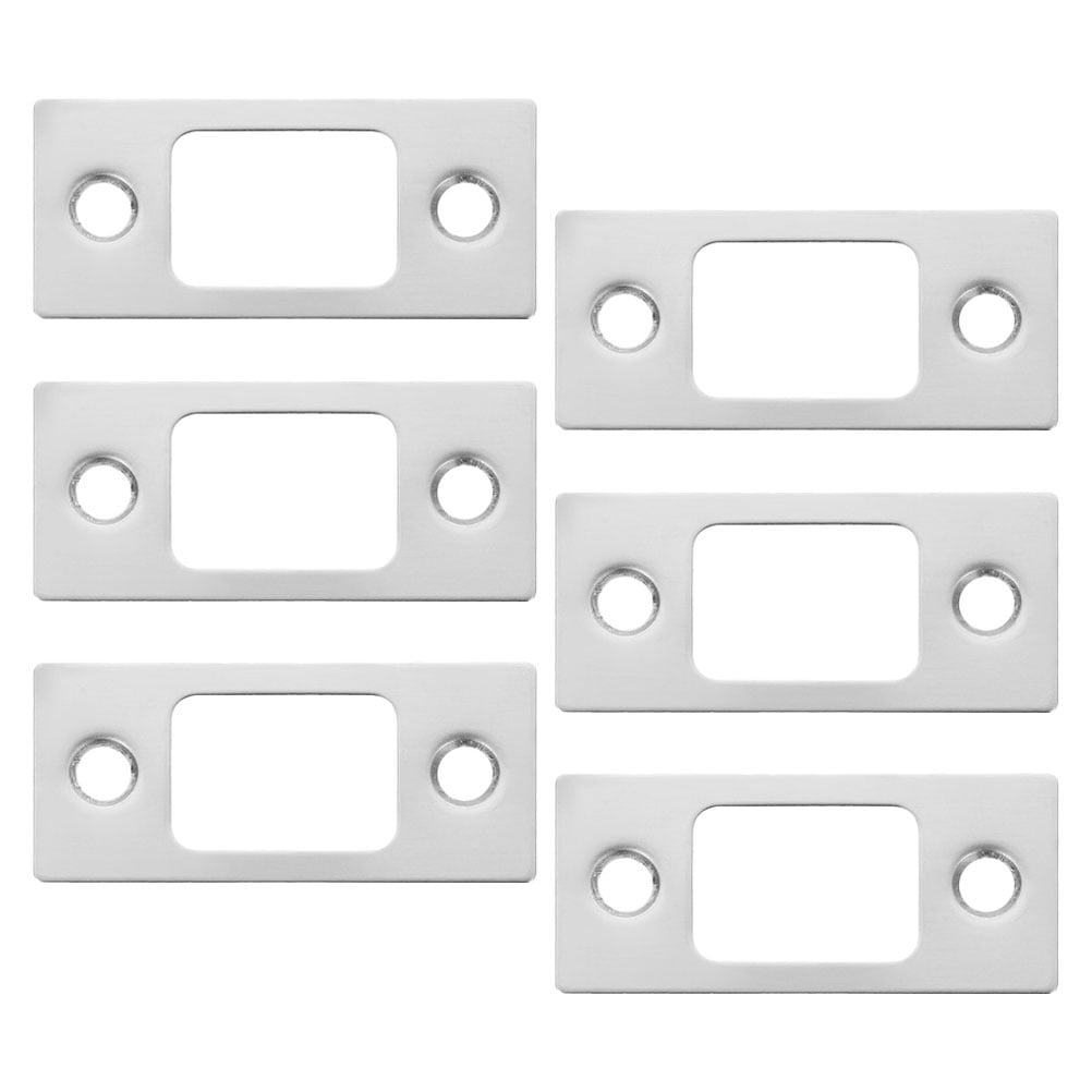 Worgeous 6pcs Deadbolt Strike Plate Deadbolt Strike Plate Stainless ...