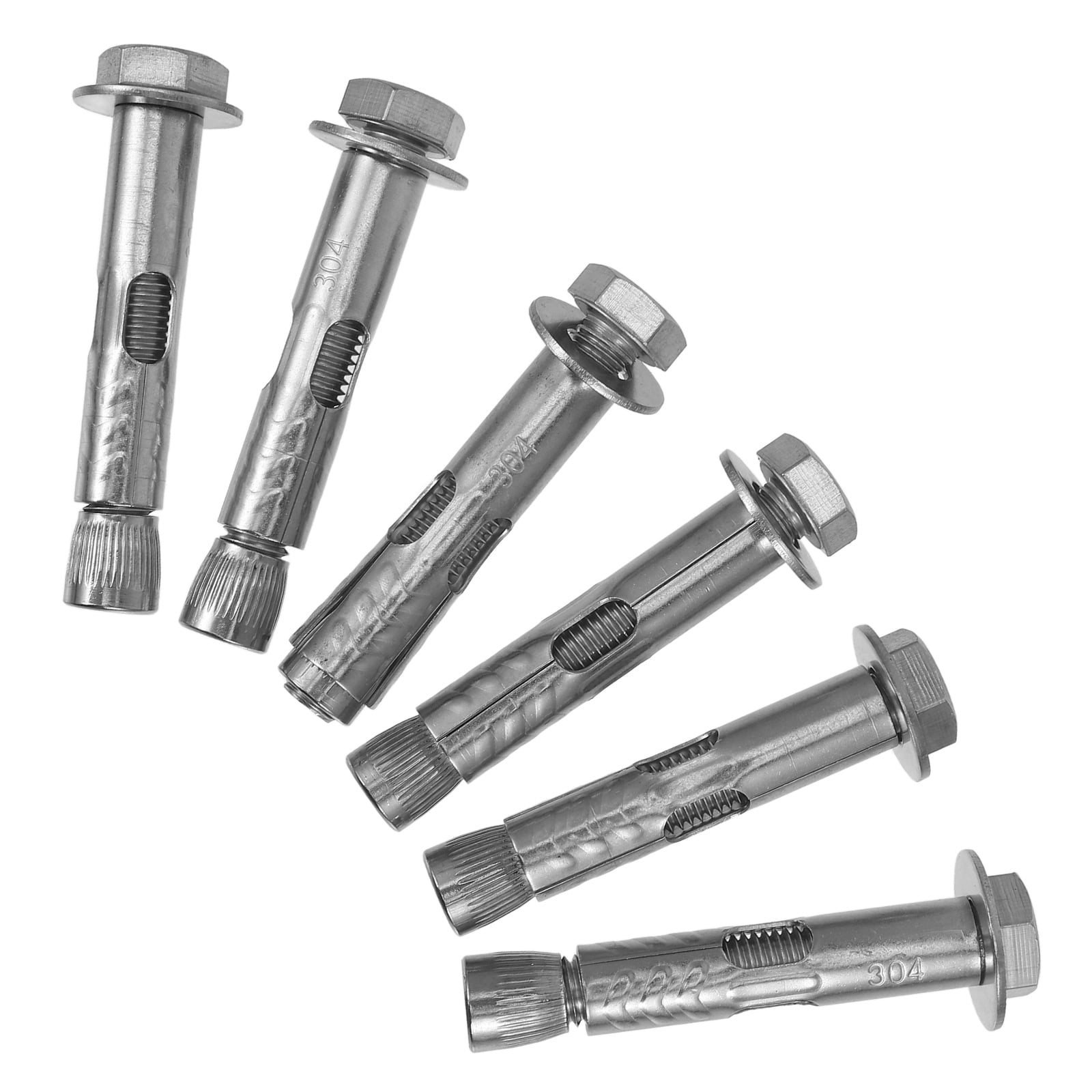 Worgeous 6pcs Expansion Screw Bolts Fixing Anchors External Hex Nuts ...