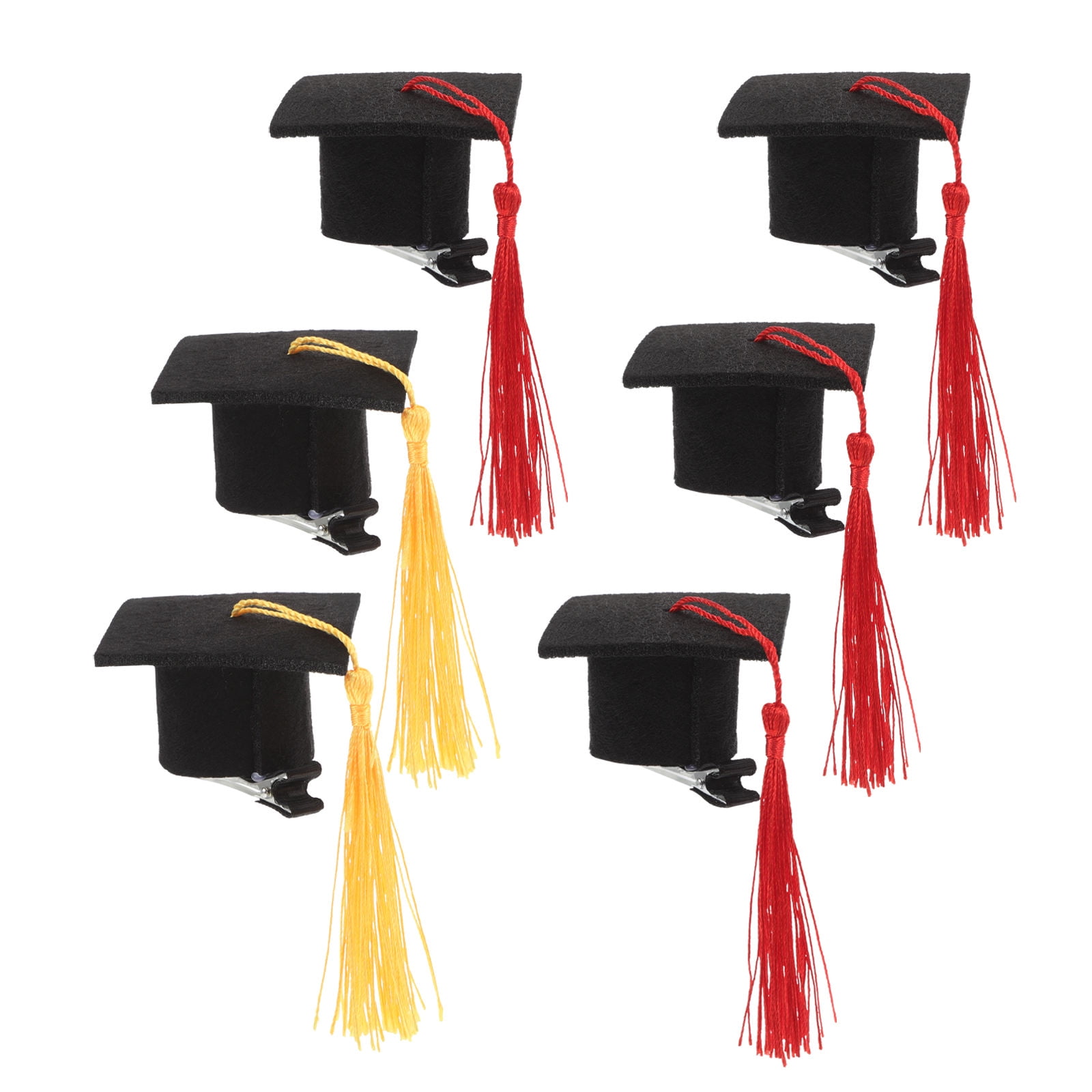 Worgeous 6pcs Graduation Cap Hair Clips Mini Graduation Hat Hairpin For ...