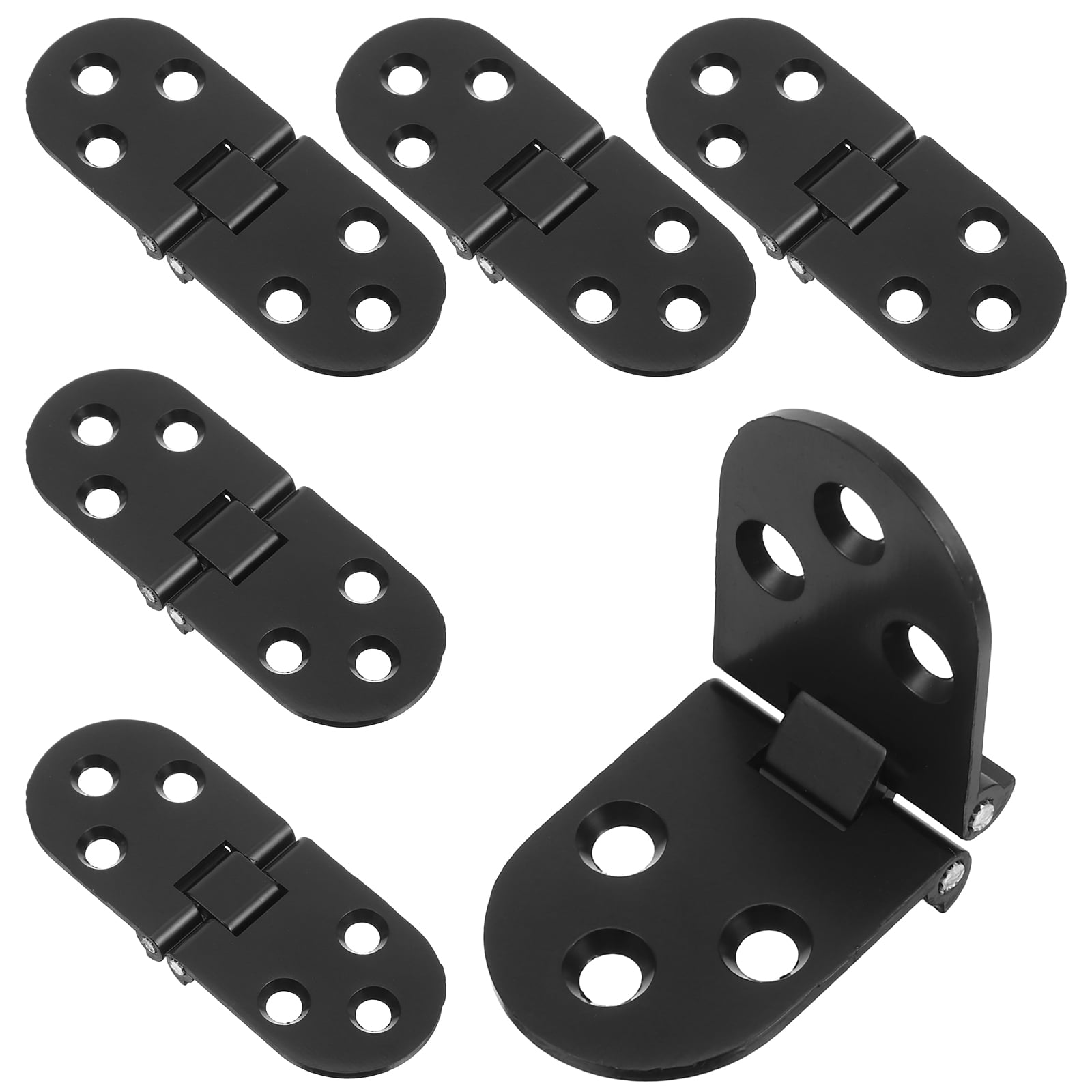Worgeous 6pcs Heavy Duty Metal Flip Hinges For Folding Table Hidden ...