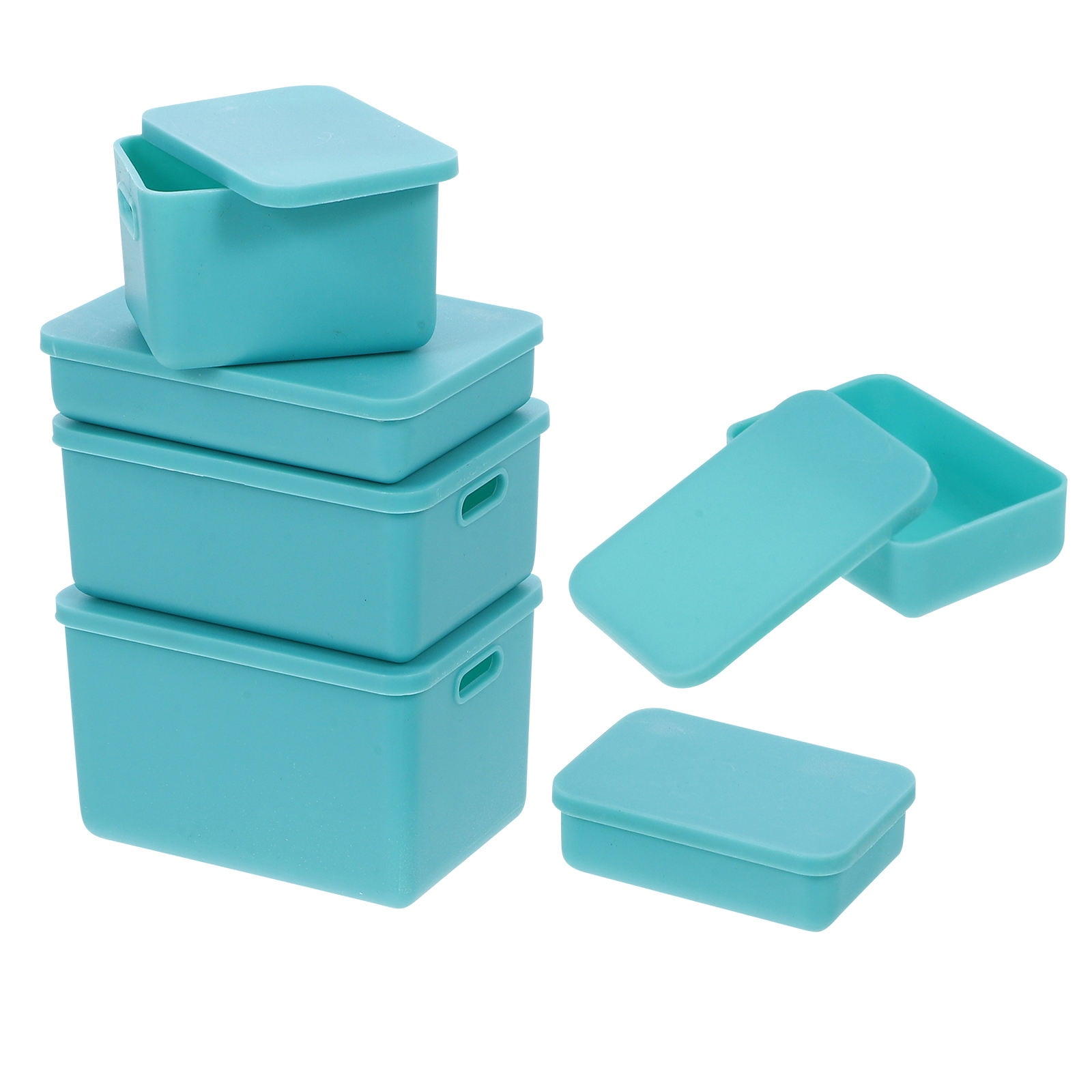 WHAMVOX Worgeous 6pcs Miniature Containers with Lids Plastic Small ...