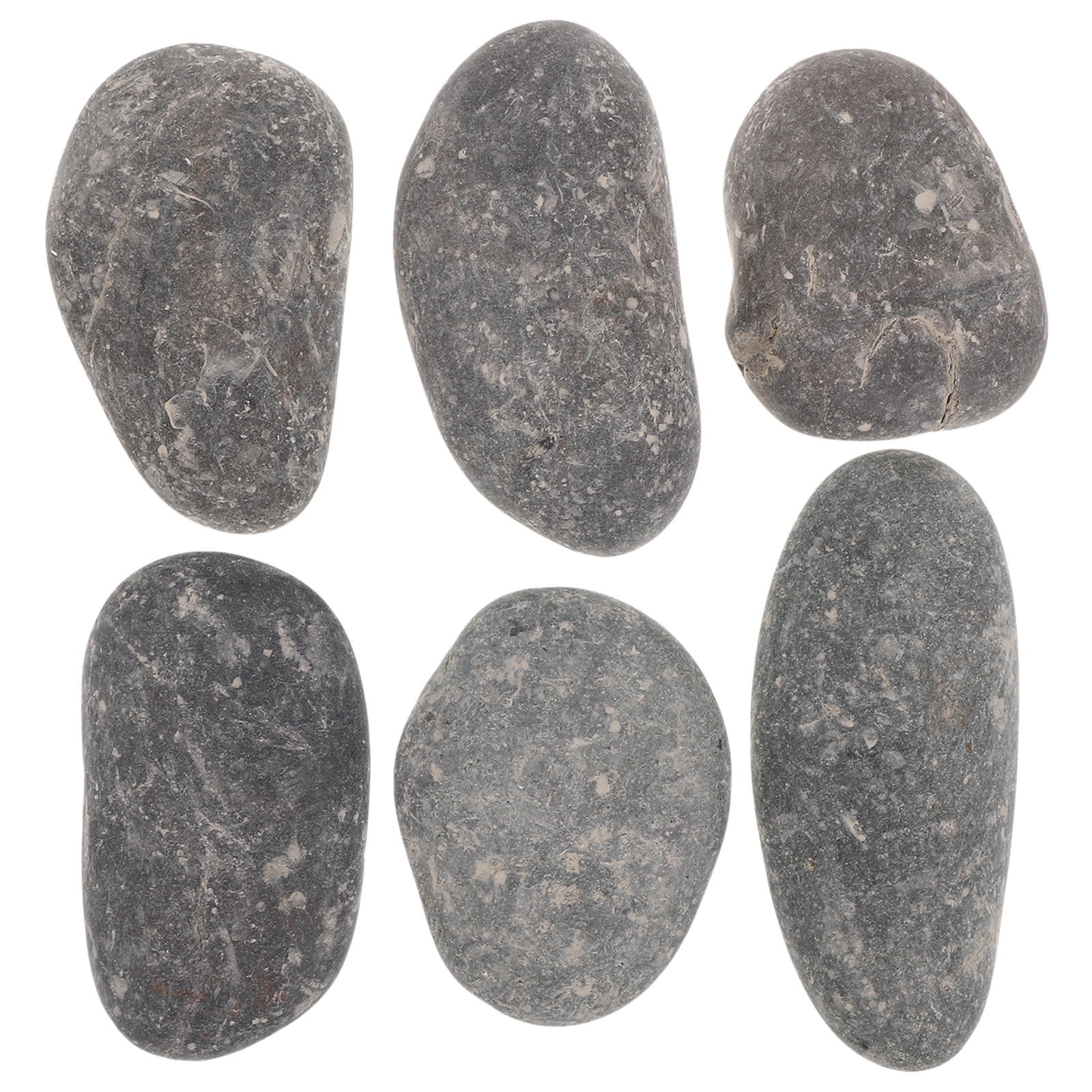 Worgeous 6pcs Pebbles for Painting Decorative Craft Making Stones ...