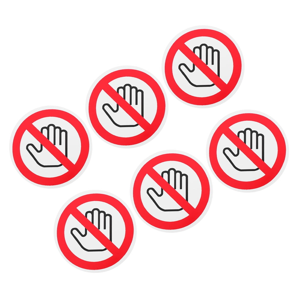 Worgeous 6pcs Peel And Stick Safety Warning Signs For Factory Security ...