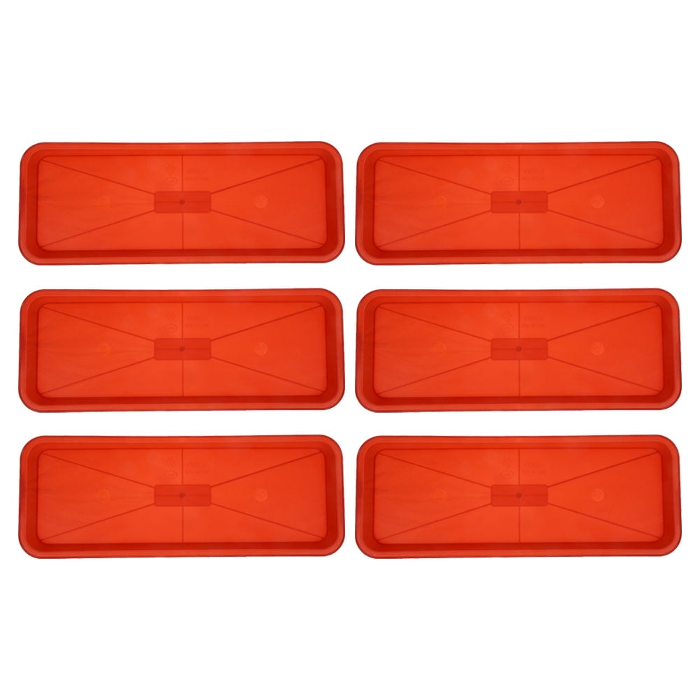 Worgeous 6pcs Plant Saucer Heavy Duty Plastic Plant Tray Planter Drip ...