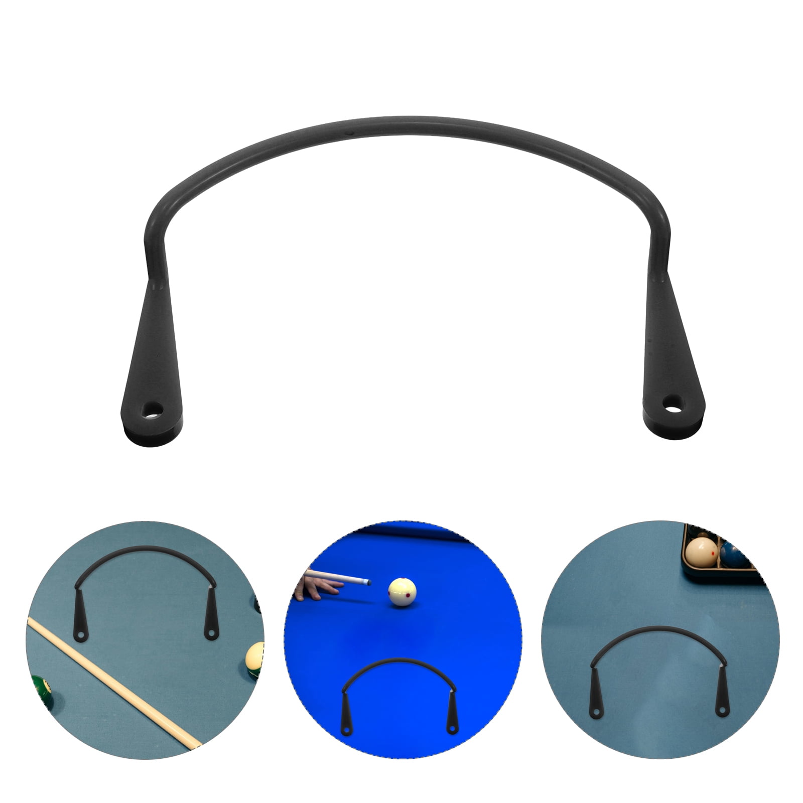 RENACLIPY Black Plastic Pool Table Pocket Bracket 6pcs Sturdy Support ...