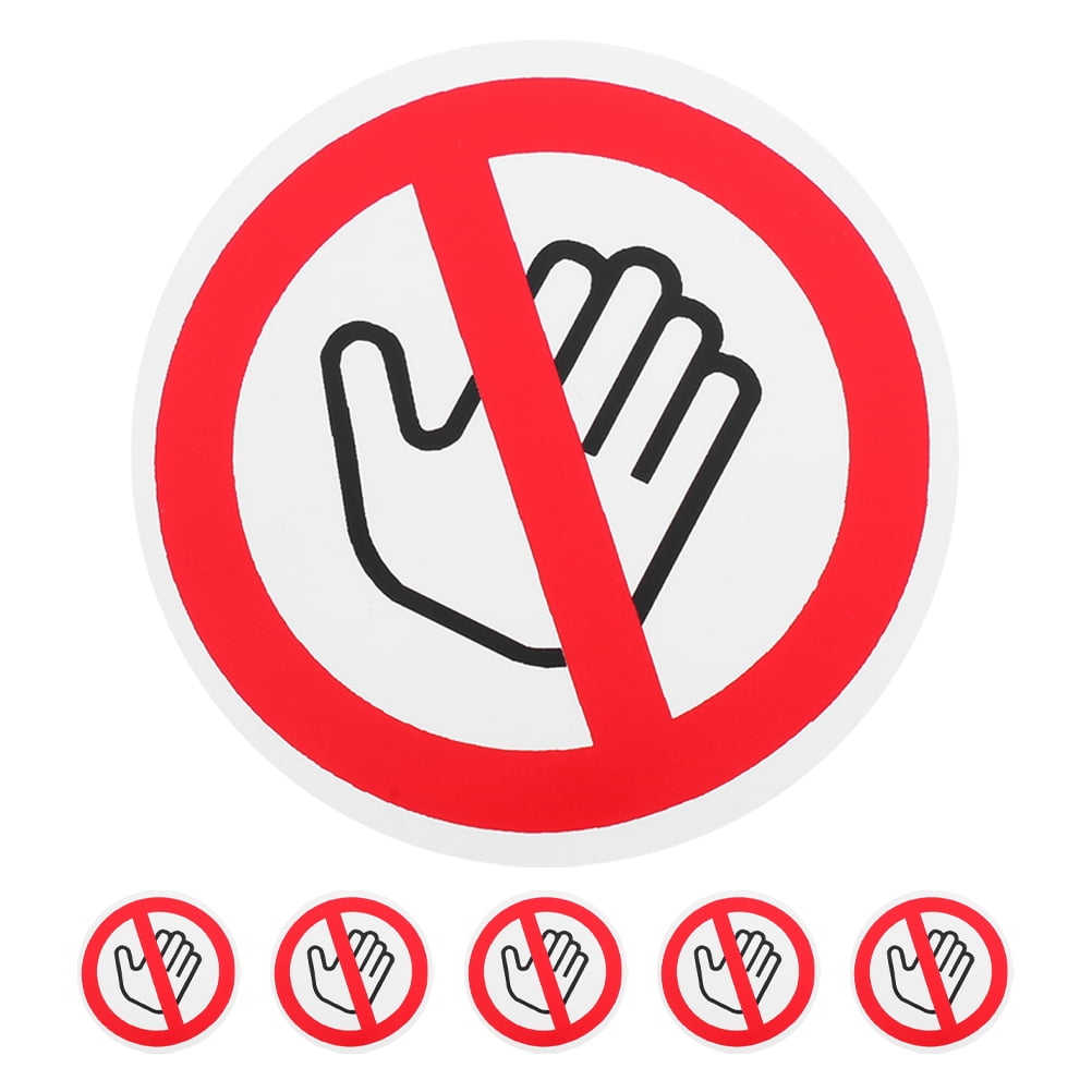 Worgeous 6pcs Safety Sign Stickers For Workplace Security Caution Do ...