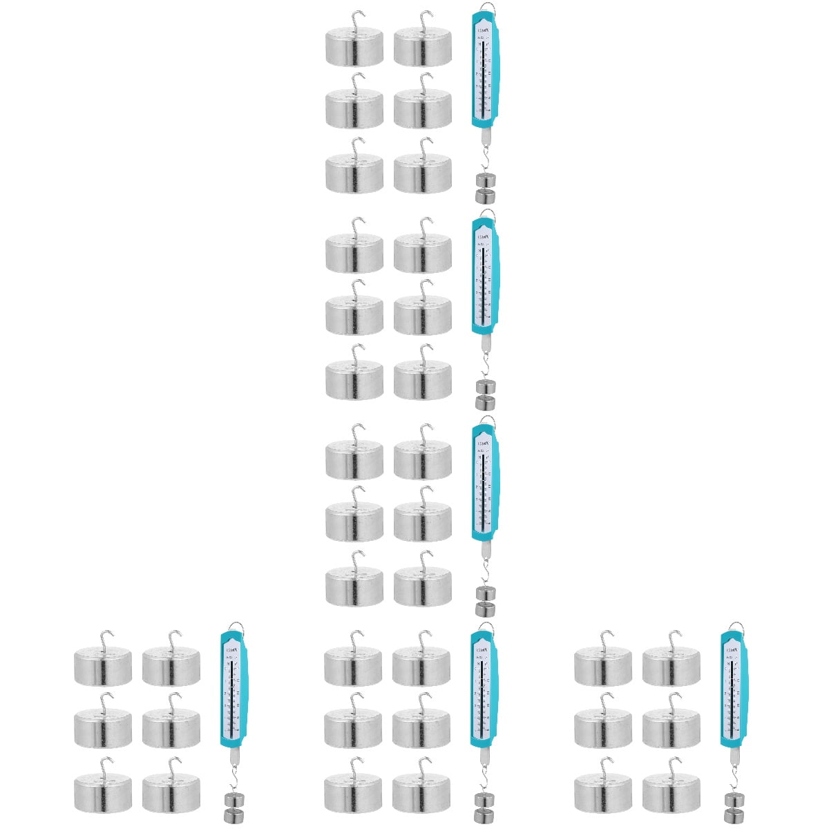 Worgeous 6pcs Spring Dynamometer High Precision Portable Dynamometer 5N ...