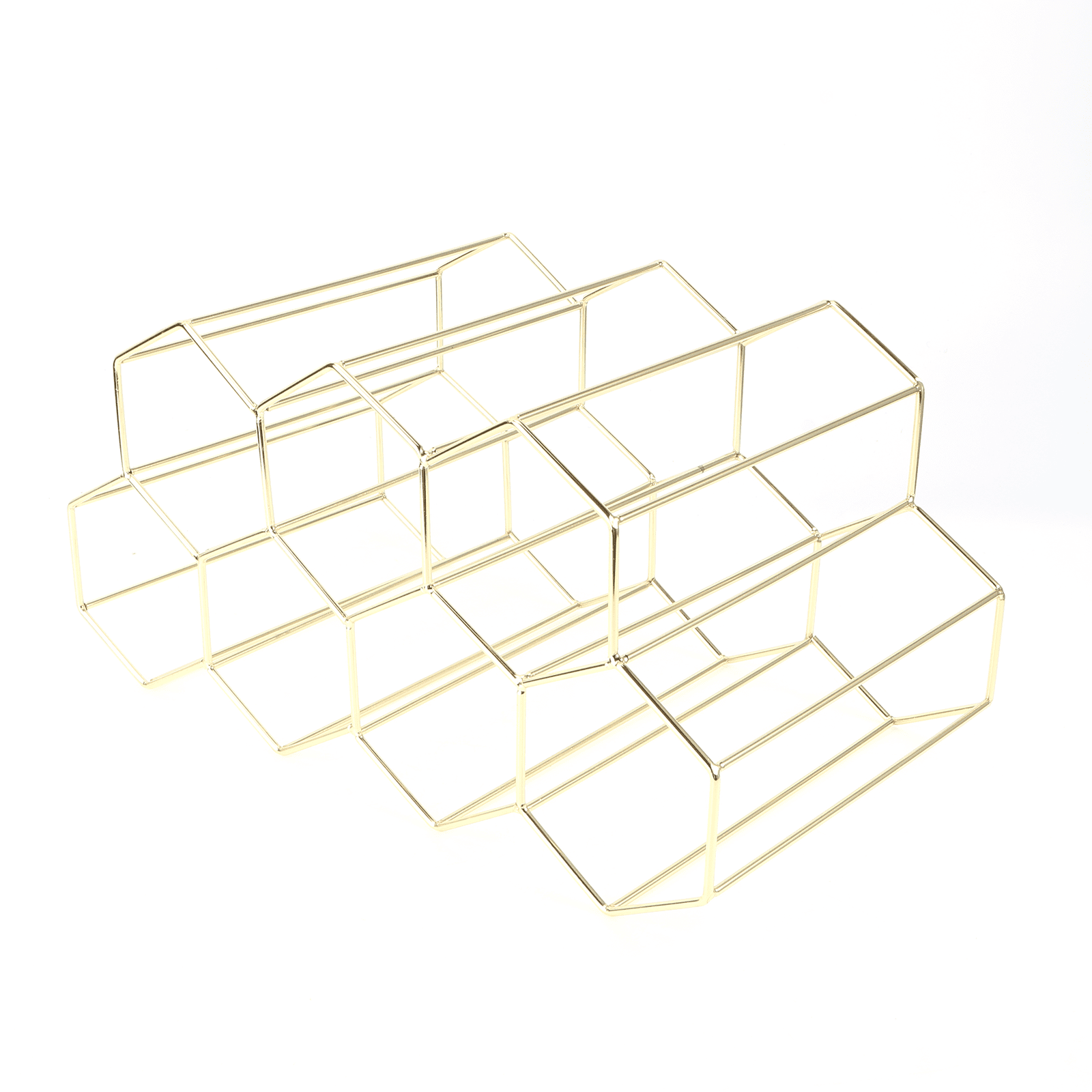 Worgeous 7 Bottle Wine Rack Freestanding Floor Inserts for Cabinet ...