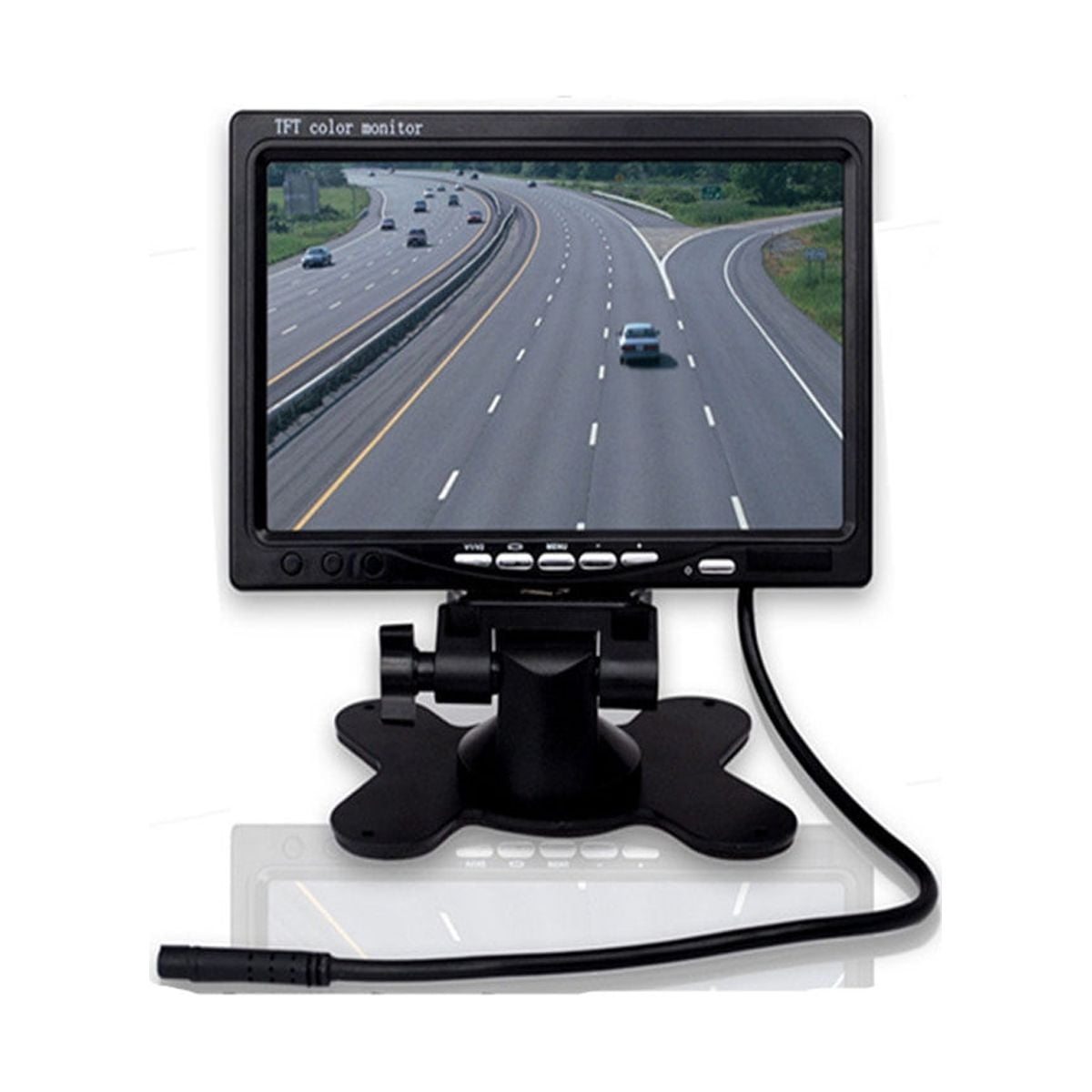 Worgeous 7" -LCD Color 2 Video Input Car Rearview Headrest Monitor DVD ...