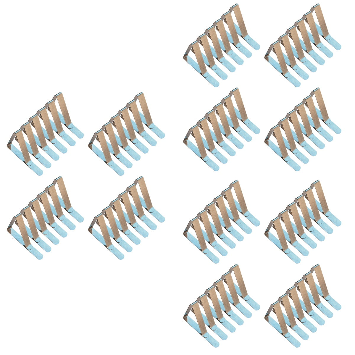 Worgeous 72 PCS Stainless Steel Tablecloth Clips Triangle Shaped ...