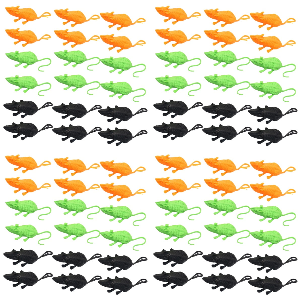 Worgeous 72 Pcs Decorative Prank Mouse Toy Festival Layout Mouse Party ...