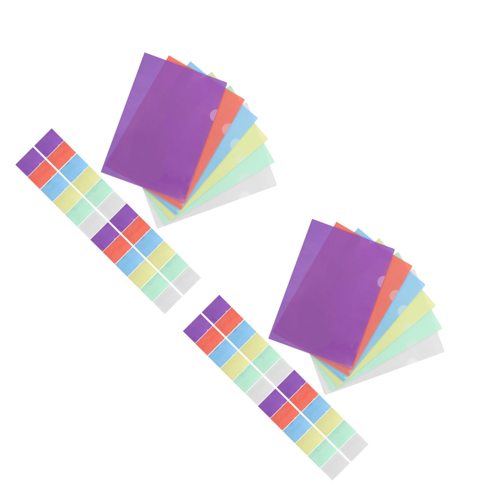 Worgeous 72 pcs Clear Document Folders A4 Project Pockets Letter Size ...