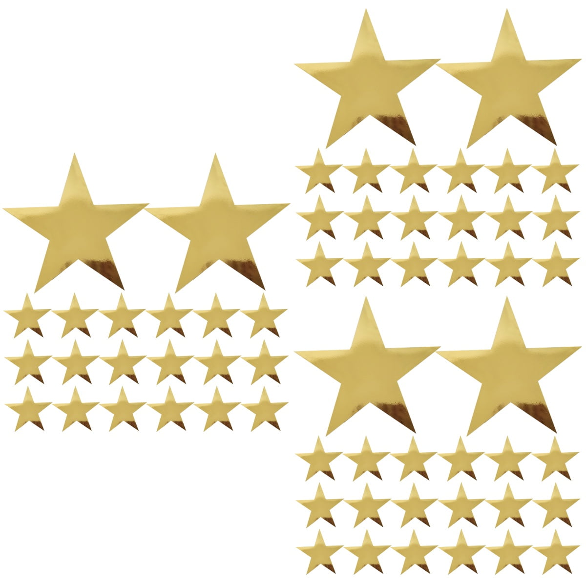 Worgeous 75 Pcs Paper Stars Decoration Paper Star Cutouts Pentagram ...