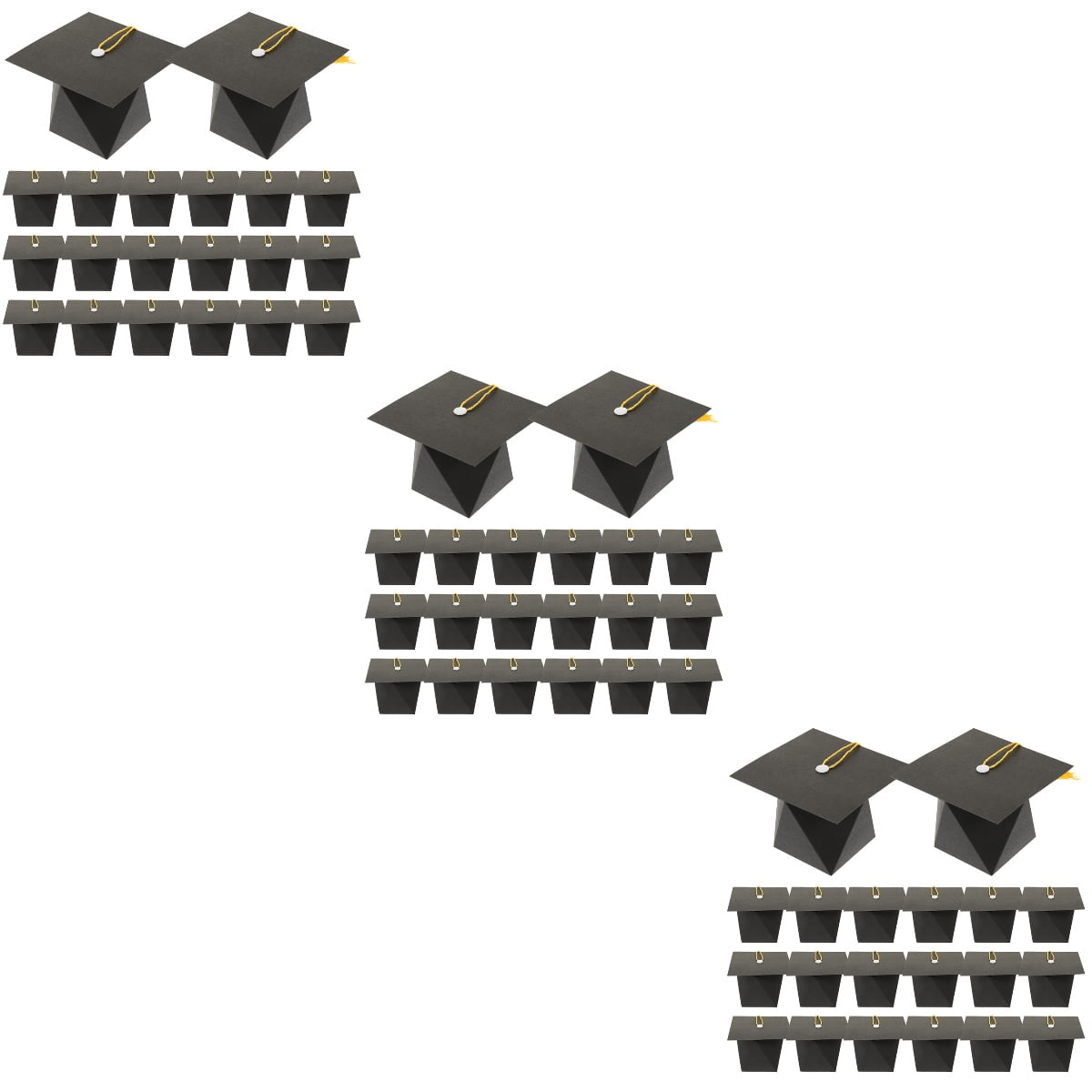 Worgeous 75 pcs Graduation Candy Box Graduation Cap Dessert Box ...