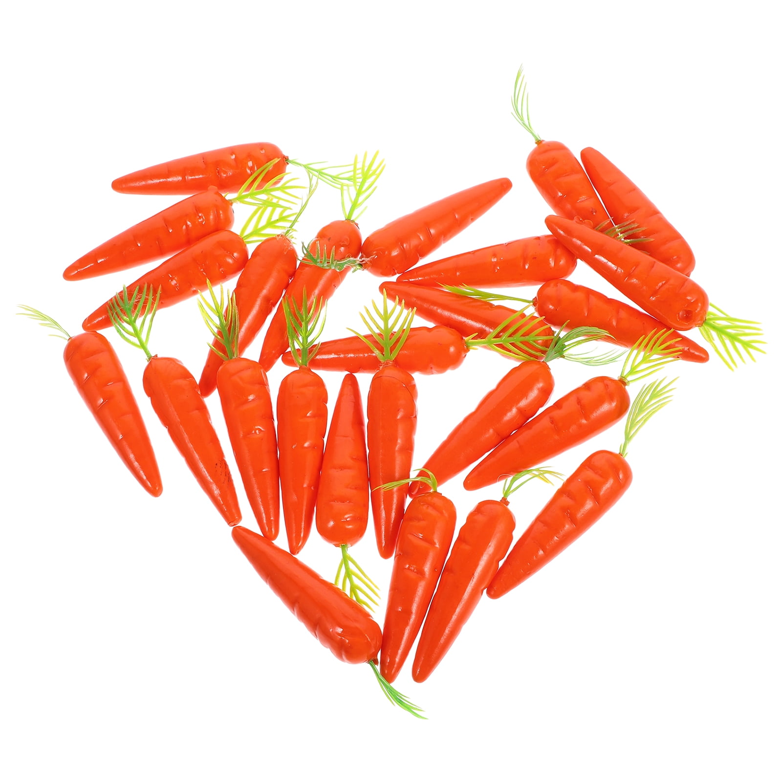 Worgeous 75 pcs Simulation Carrots Lifelike Fake Vegetable Carrot ...