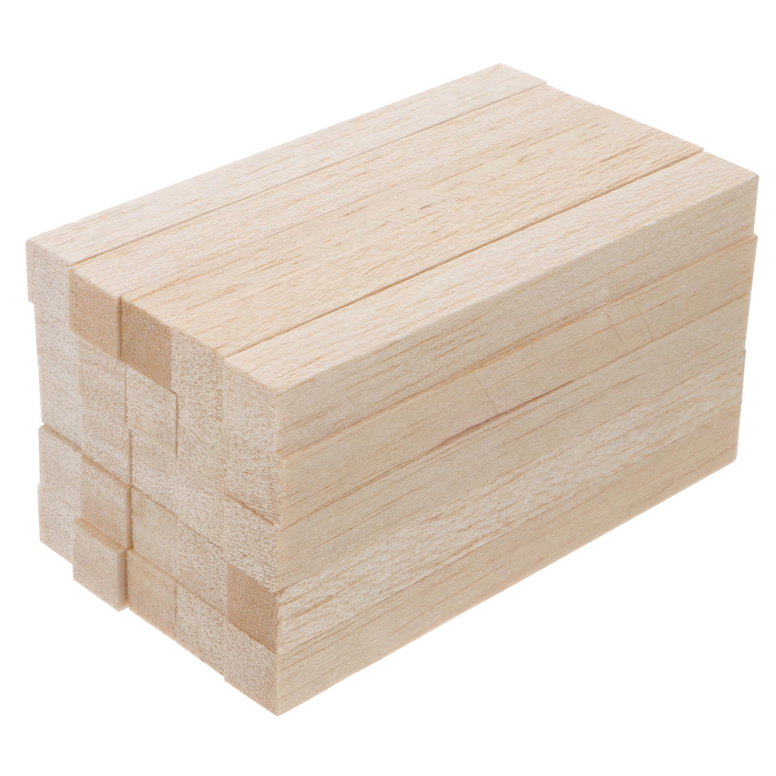 Worgeous 75 pcs Wooden Square Sticks DIY Crafts Material Handicraft ...