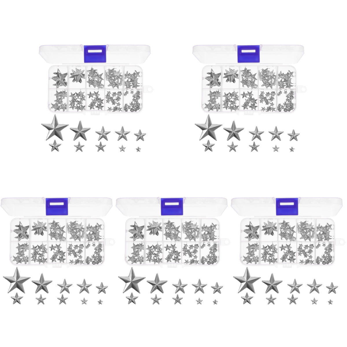 Worgeous 750 pcs DIY Leathercraft Star Rivets Metal Studs Rivets ...