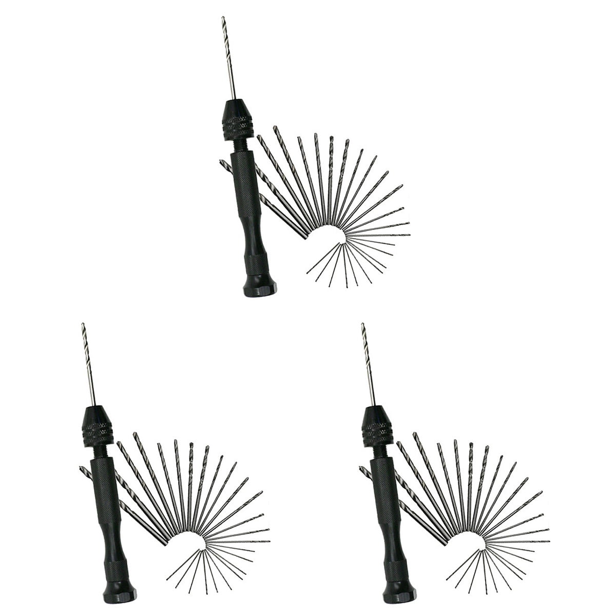 Worgeous 78 Pcs /Set 1 Pc Manual Single Ended Mouth Pin Vise Hand Drill ...