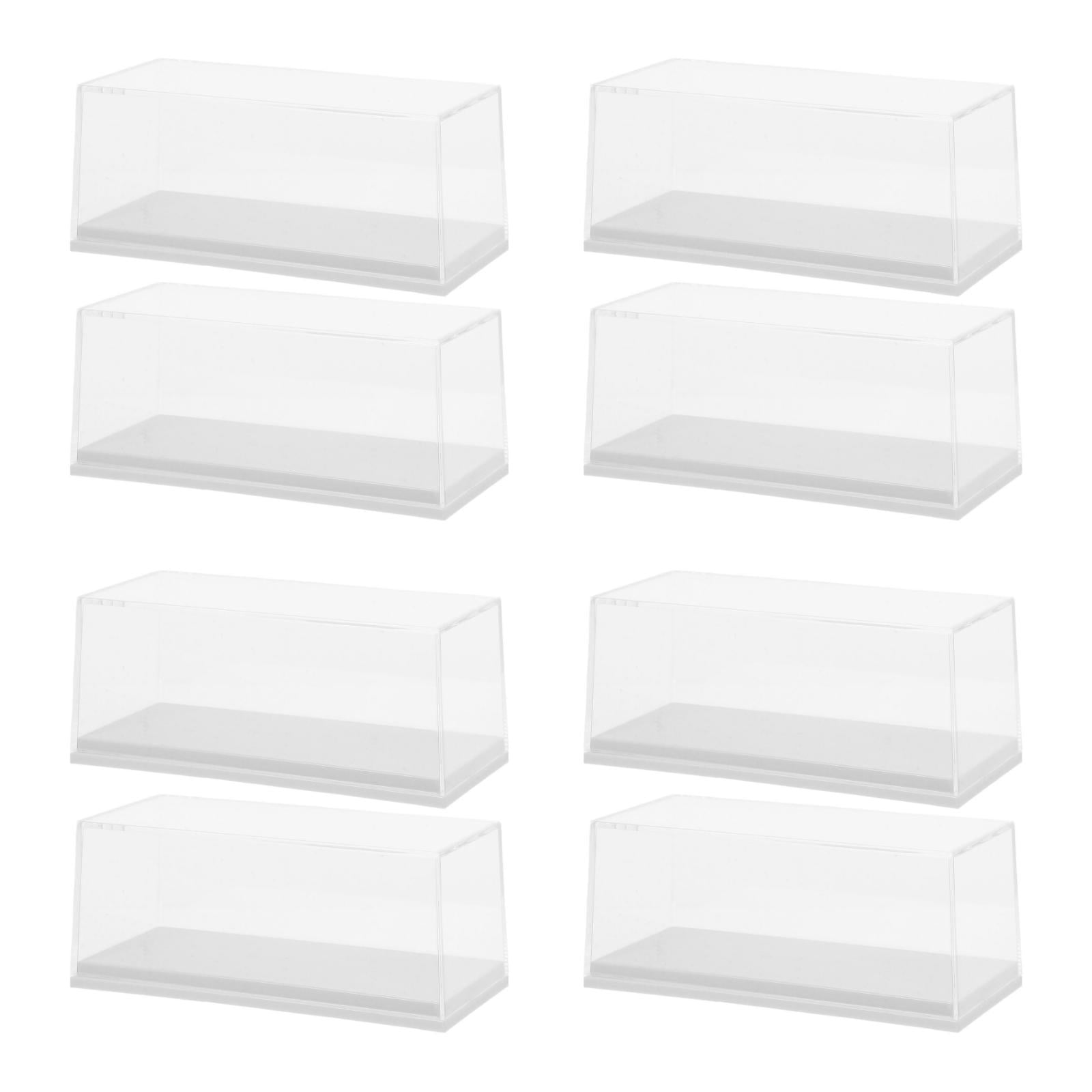Worgeous 8 PCS Acrylic Display Case with Base Clear Display Box ...