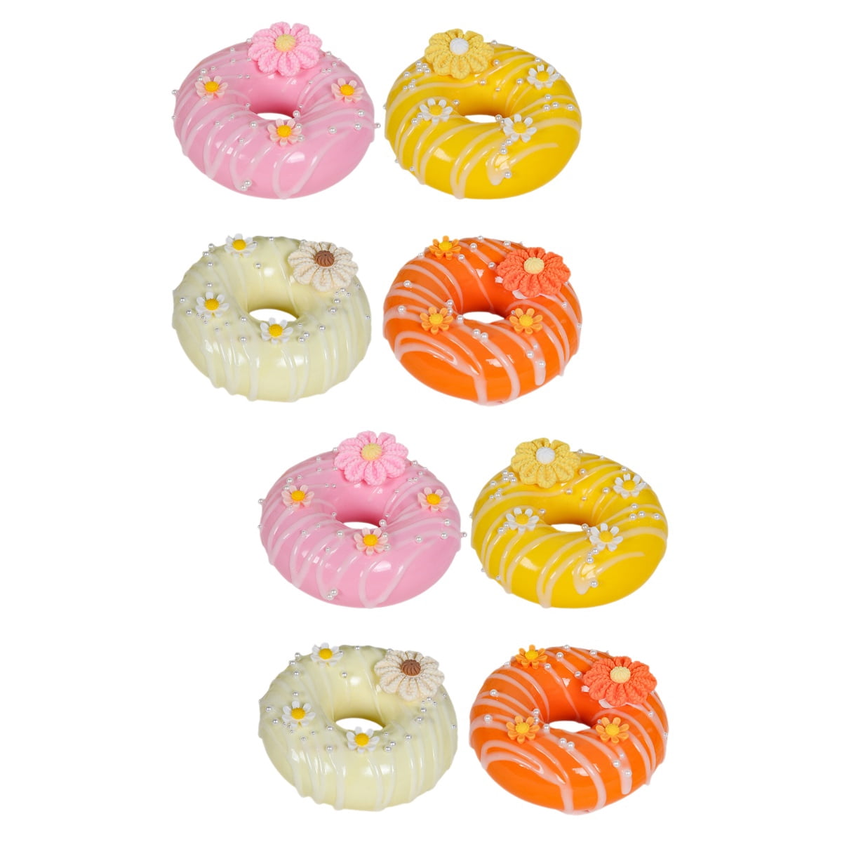 Worgeous 8 PCS Realistic Donut Models Fake Donut Decorative Donut Fake ...