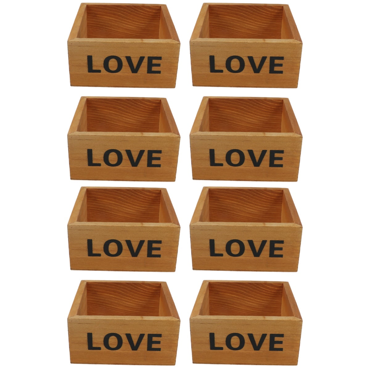 Worgeous 8 PCS Succulent Pot Planter Small Square Storage Box Flower ...