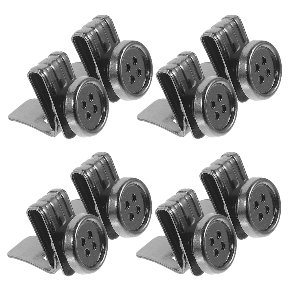 Worgeous 8 Pcs Button for Pants No Sew Suspender Clip Button Man 2.20X1 ...