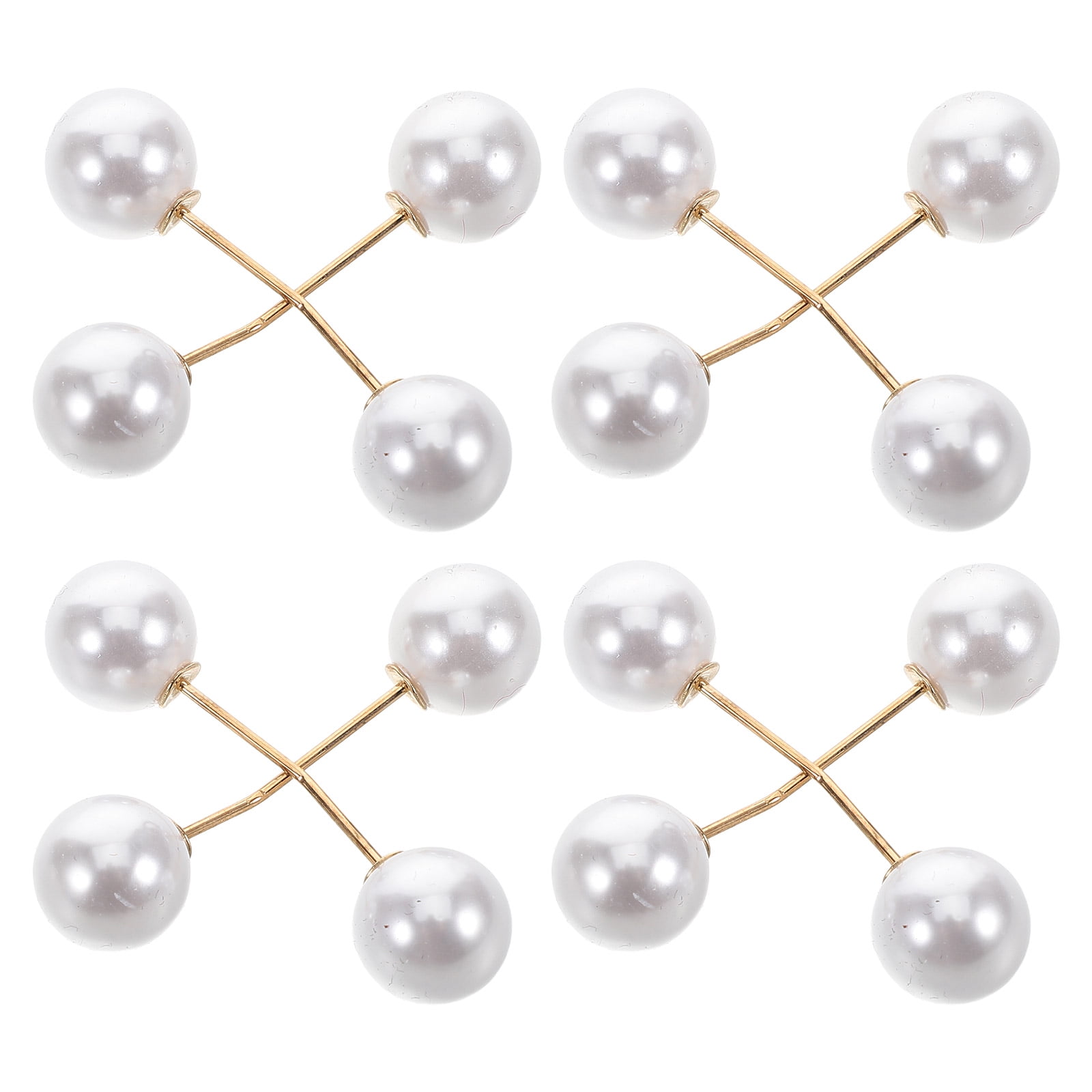 Worgeous 8 Pcs Fashionable Bead Brooch Pin Anti-Exposure Safety Pin ...