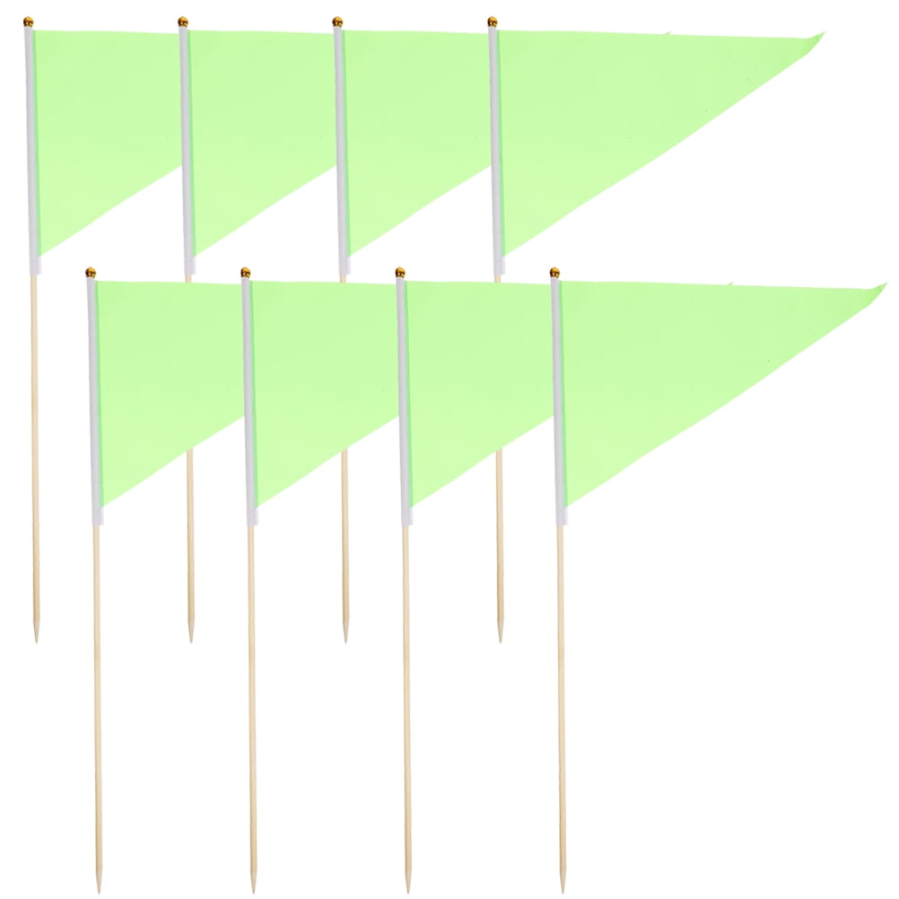 Worgeous 8 Pcs Flag Lawn Marking Flags Boundary Marker Outdoor Green ...