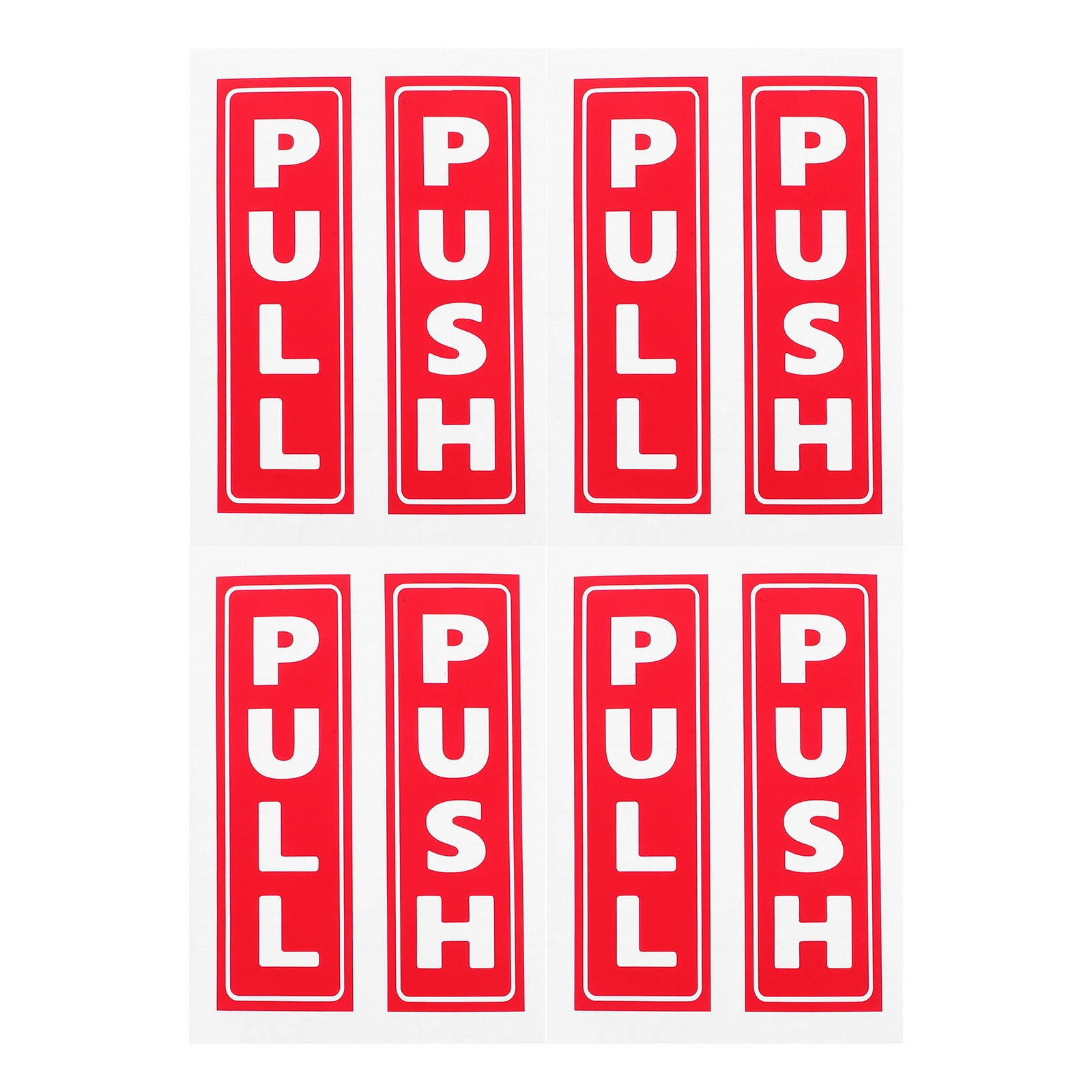 Worgeous 8 Pcs Glass Door Decals For Shops And Cafes Sliding Door ...