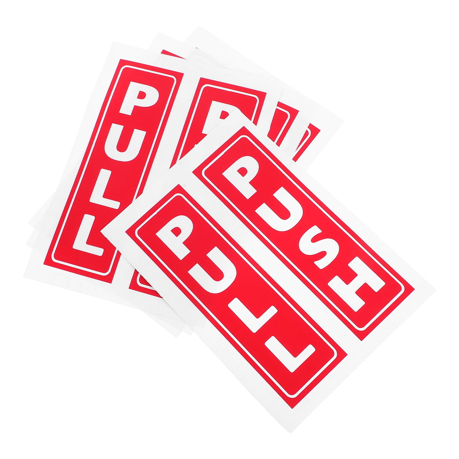 Worgeous 8 Pcs Glass Door Stickers For Shops And Cafes Sliding Door Decals With Push Pull Signs ...