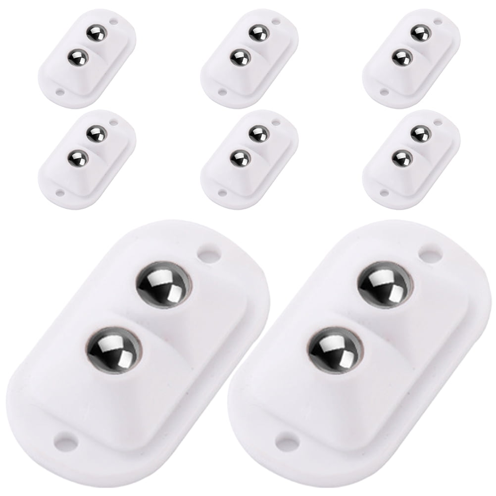 Worgeous 8 Pcs Hole Free Universal Wheel Trash Can Caster Wheels ...
