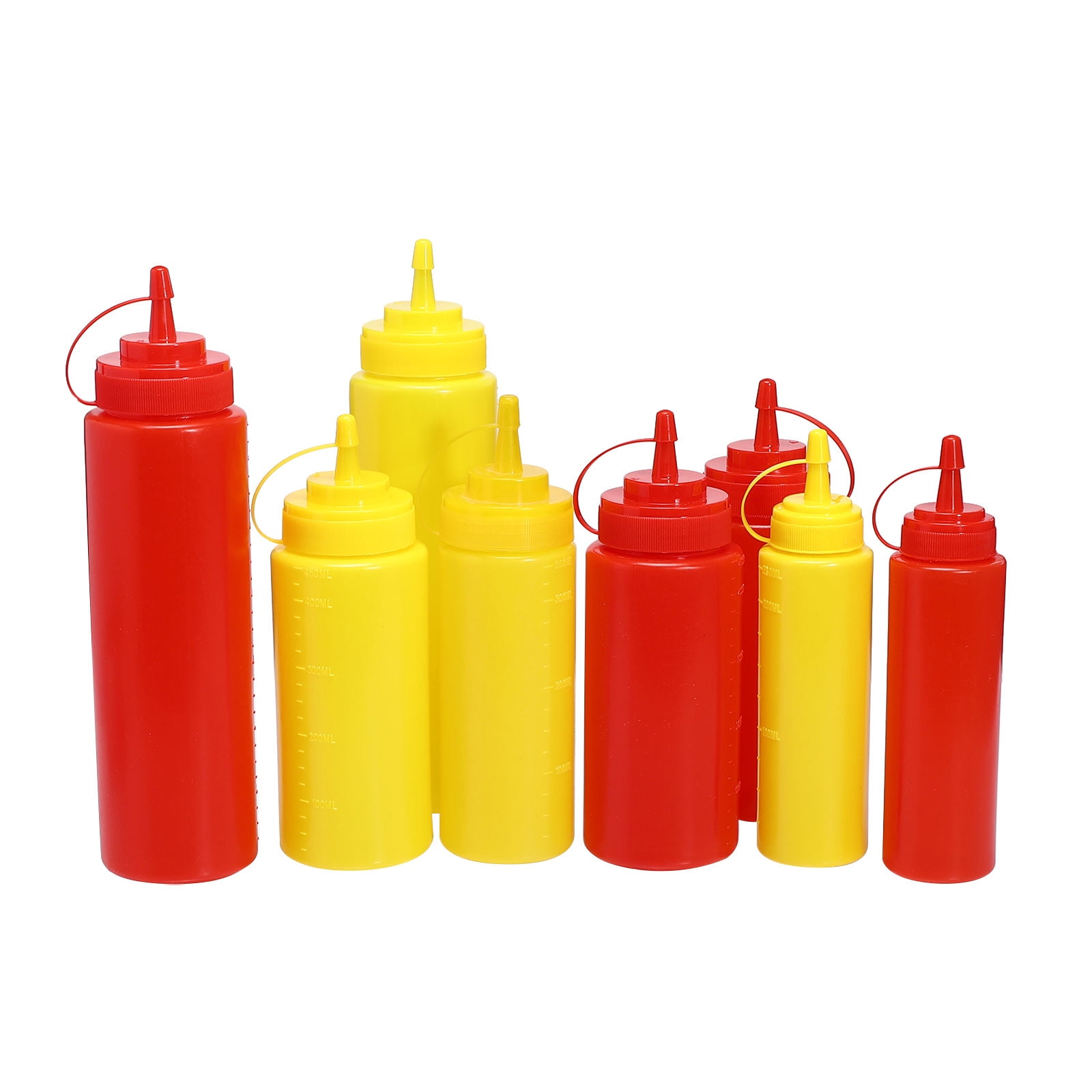 Worgeous 8 Pcs Plastic Jam Squeeze Bottle Spout Dispenser Dispensers ...