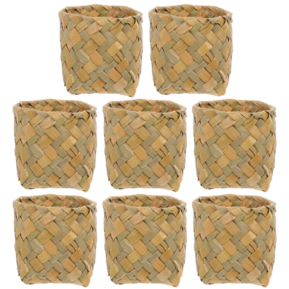 Worgeous 8 Pcs Wicker Basket Vintage Look Basket Bride 6X5CM - Walmart.com