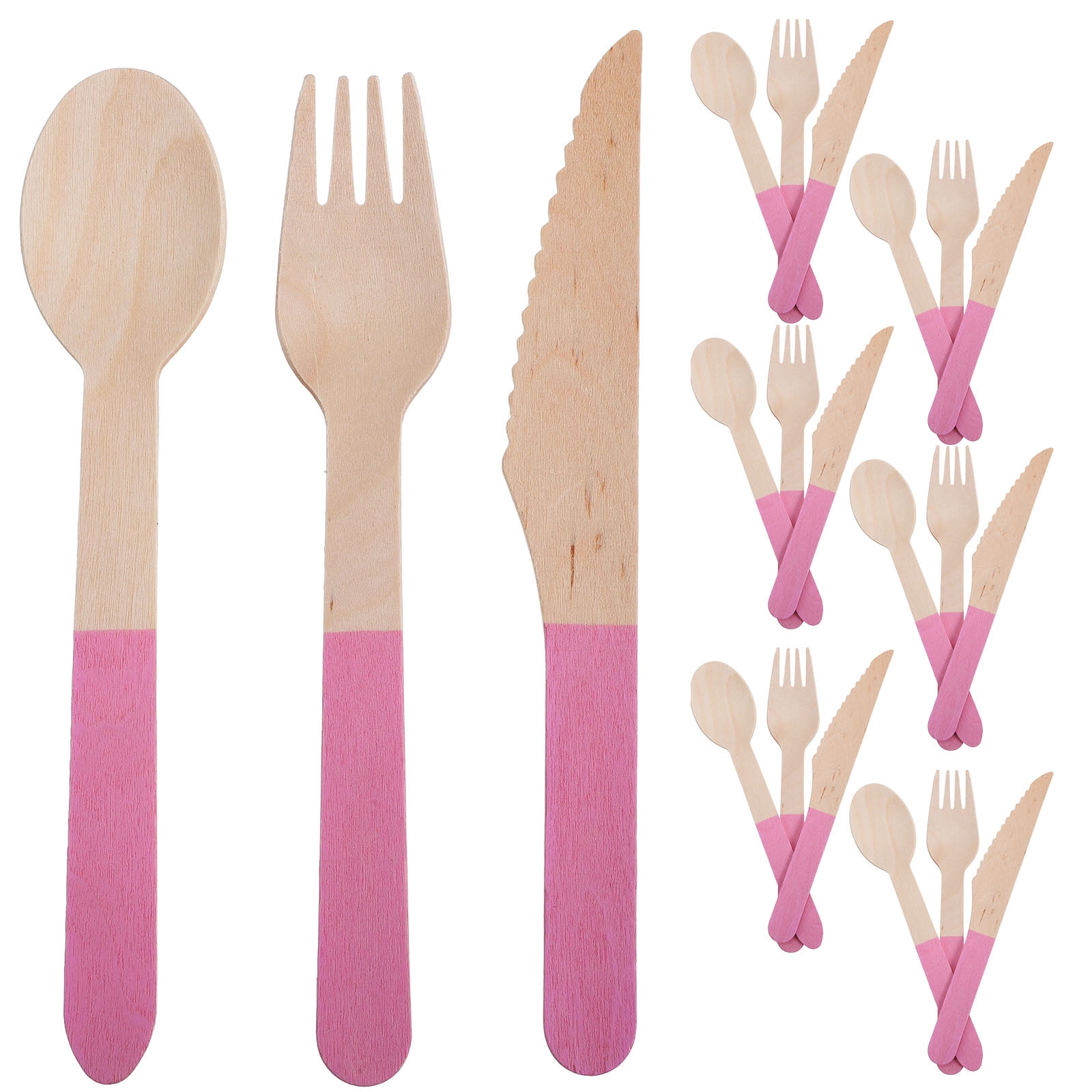 Worgeous 8 Sets Cube Storage Bins with Lids Wooden Cutlery - Walmart.com