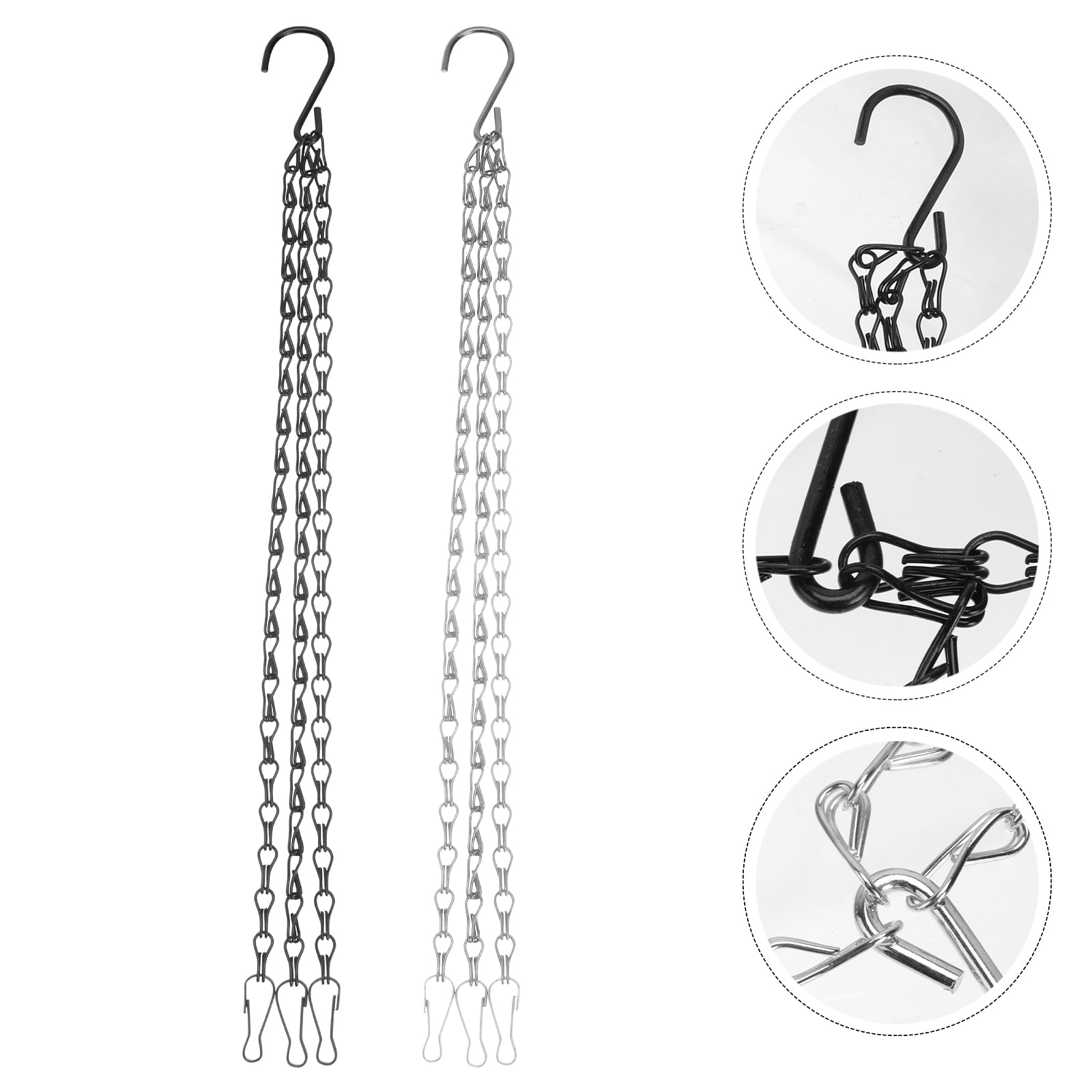 Worgeous 8 Sets Flower Pot Hanging Chain Garden Plant Basket The Plants ...