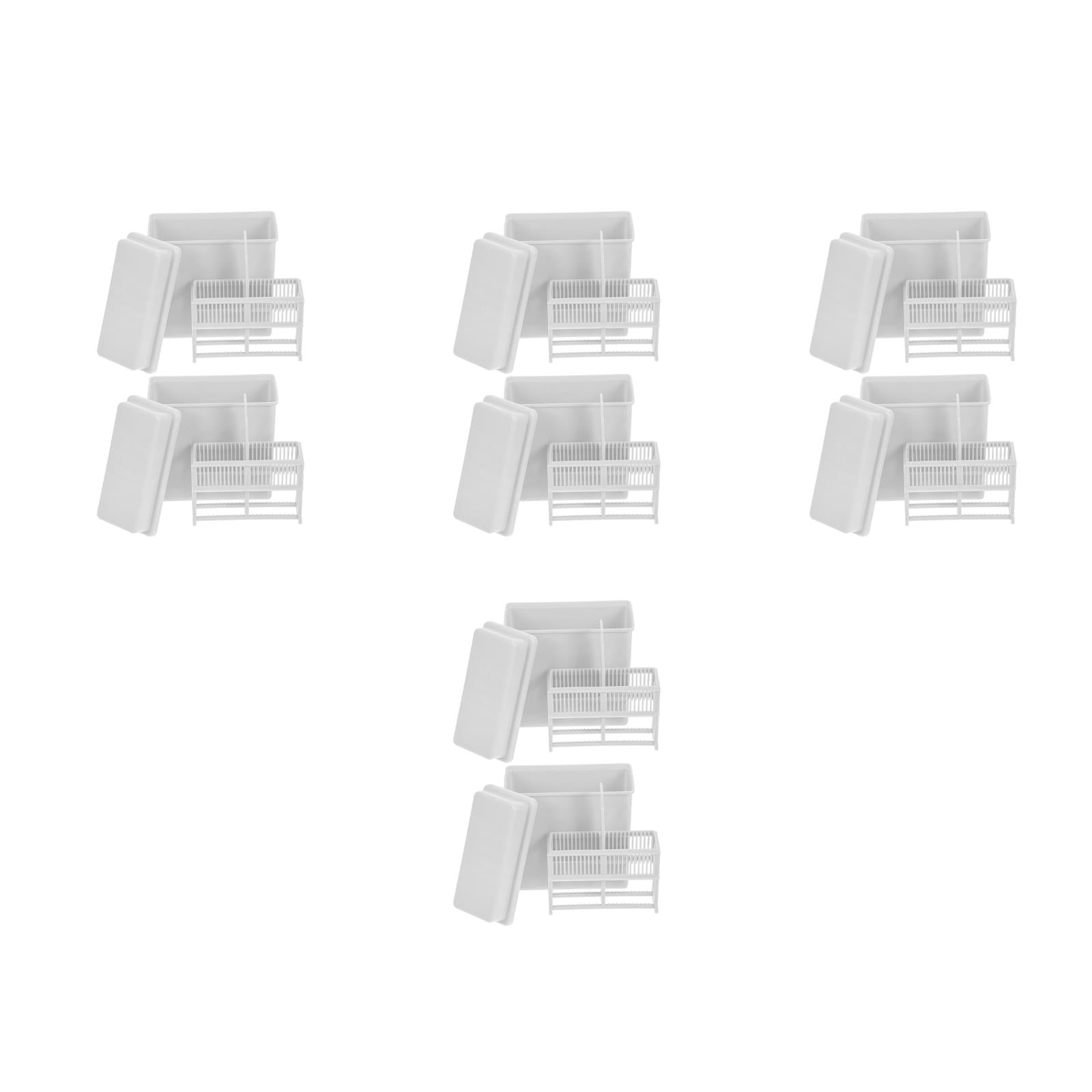 Worgeous 8 Sets Microscope Slide Staining Jar And Rack multi-Positions ...