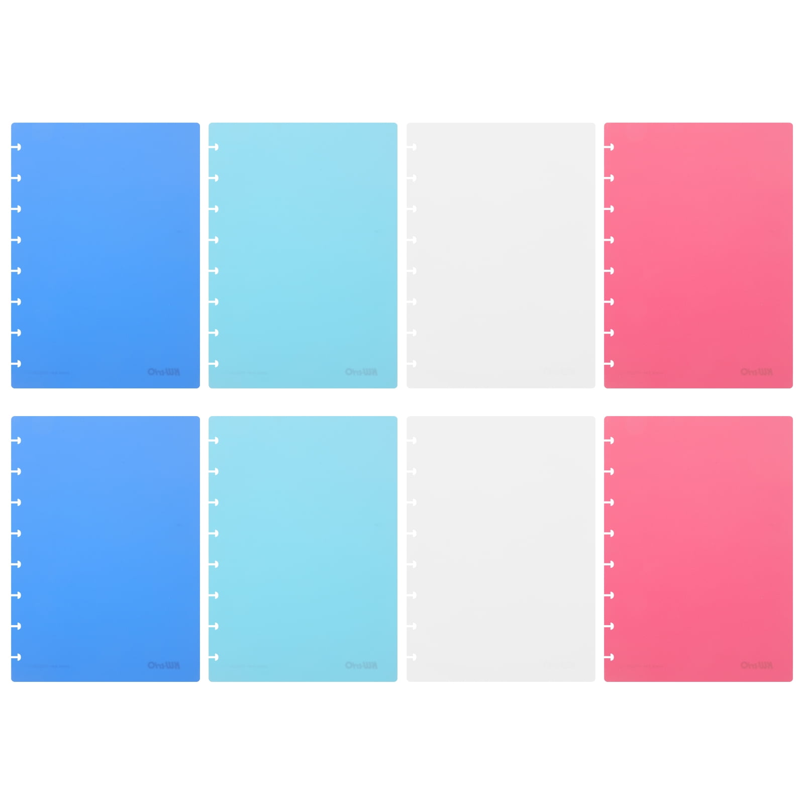 Worgeous 8 Sheets Binder Cover Page Plastic Binder Cover Plastic Binder ...