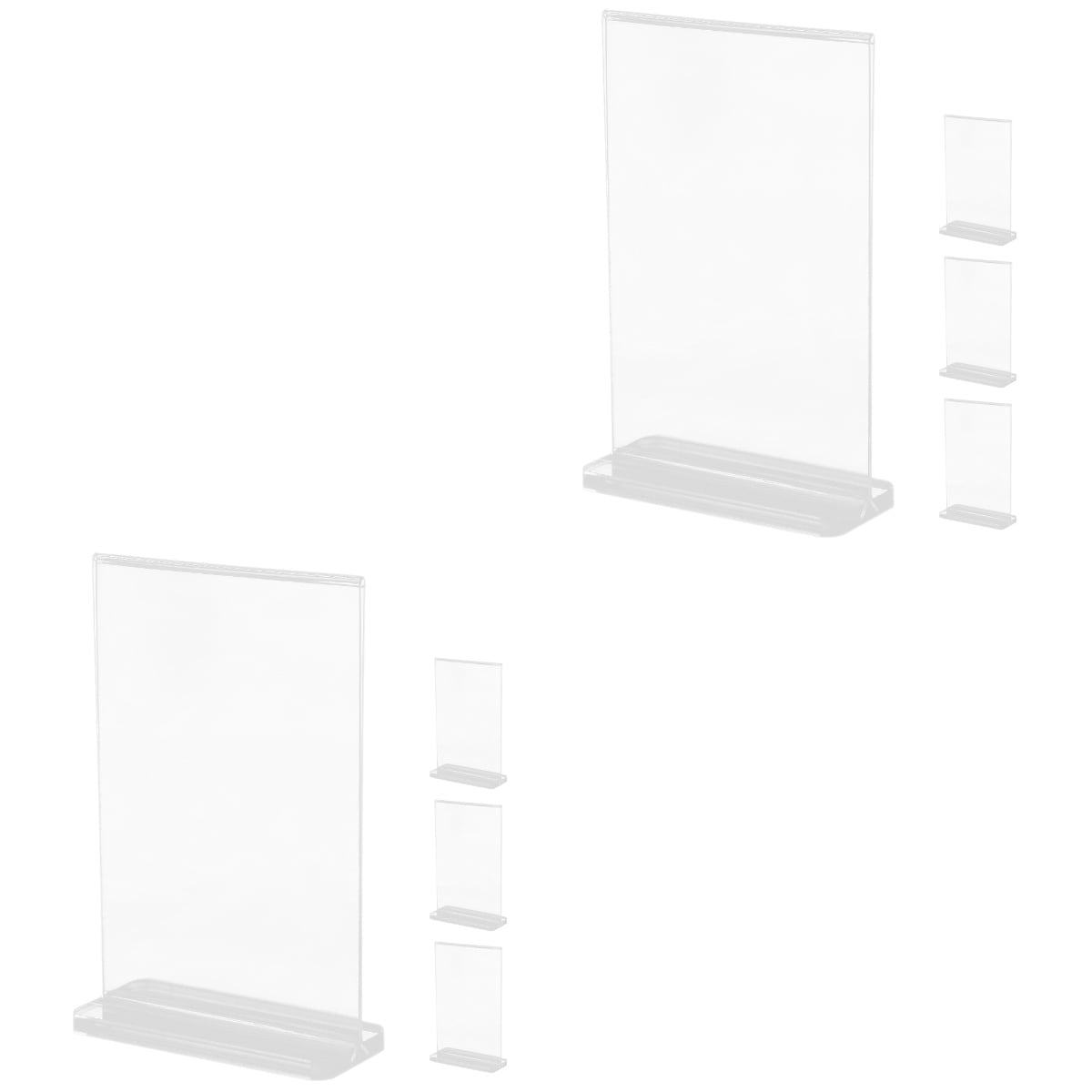 Worgeous 8 pcs Acrylic Poster Stand Desktop Menu Storage Stand ...
