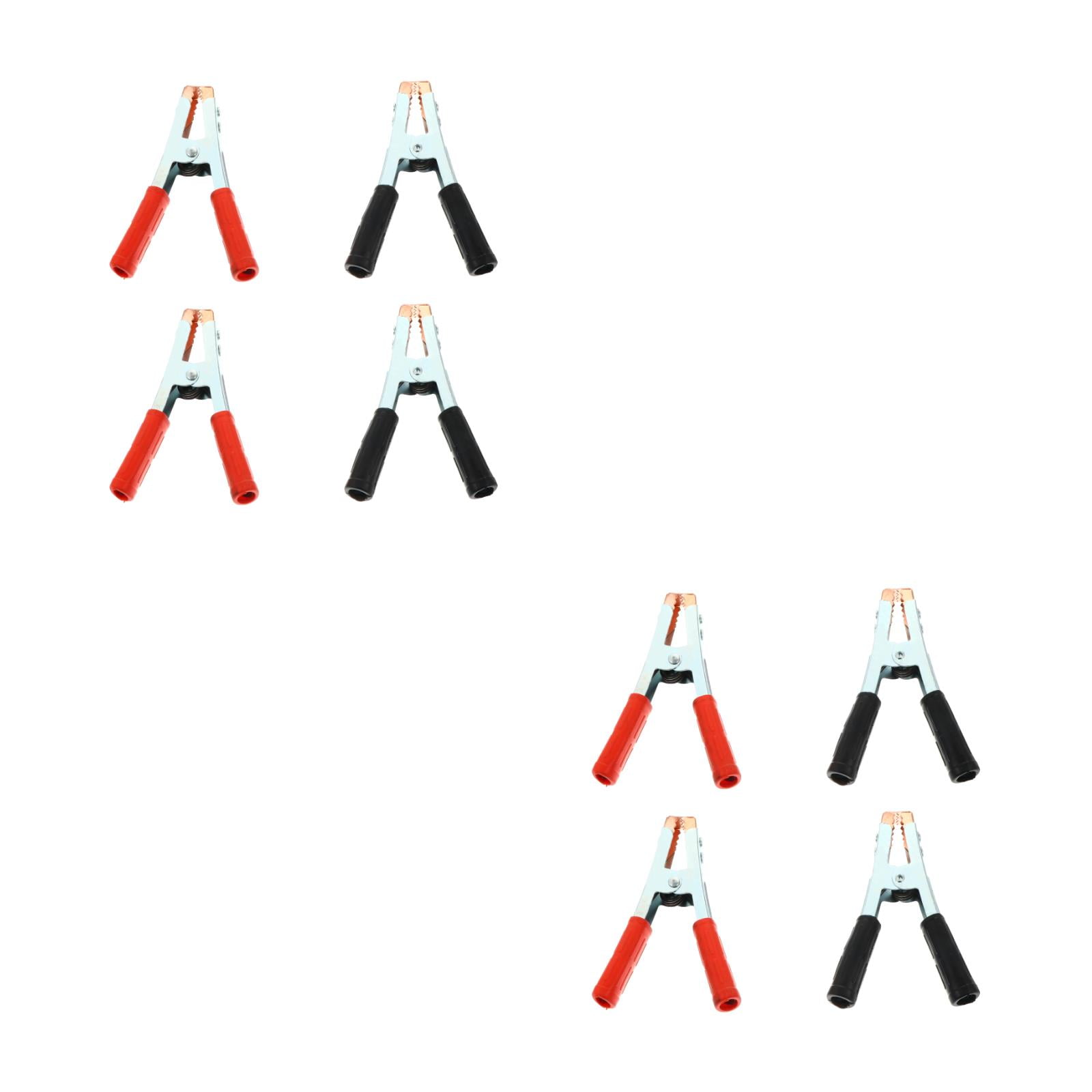 Worgeous 8 pcs Copper Spring Loaded Car Battery Alligator Clamp Battery ...