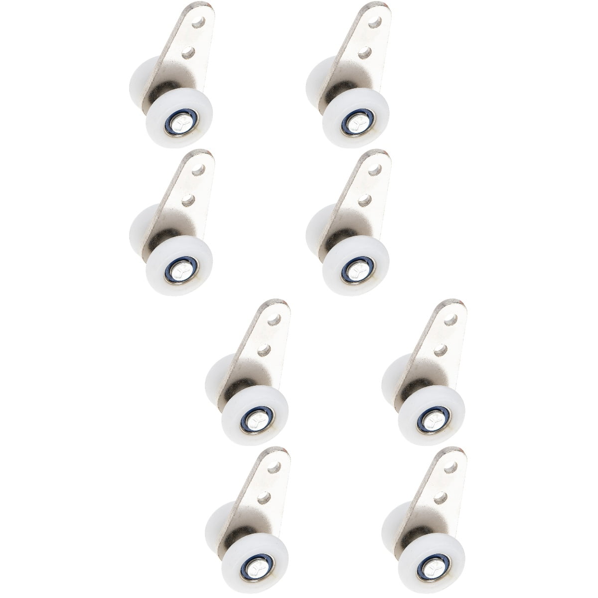 Worgeous 8 pcs Curtain Track Rollers Twin Wheeled Carriers Nylon Mute ...