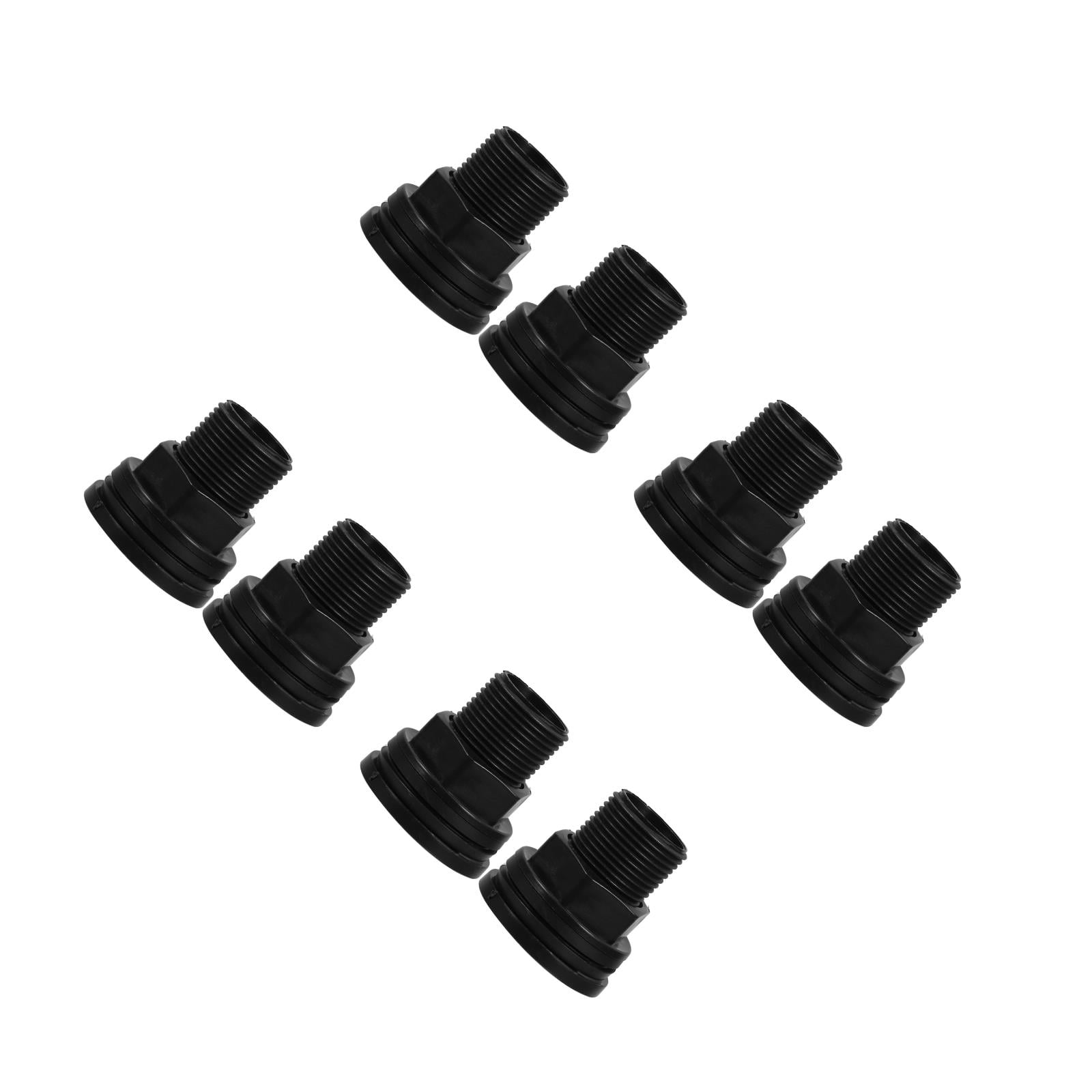 Worgeous 8 pcs DIY Bulkhead Fitting Connectors For Water Tanks And ...