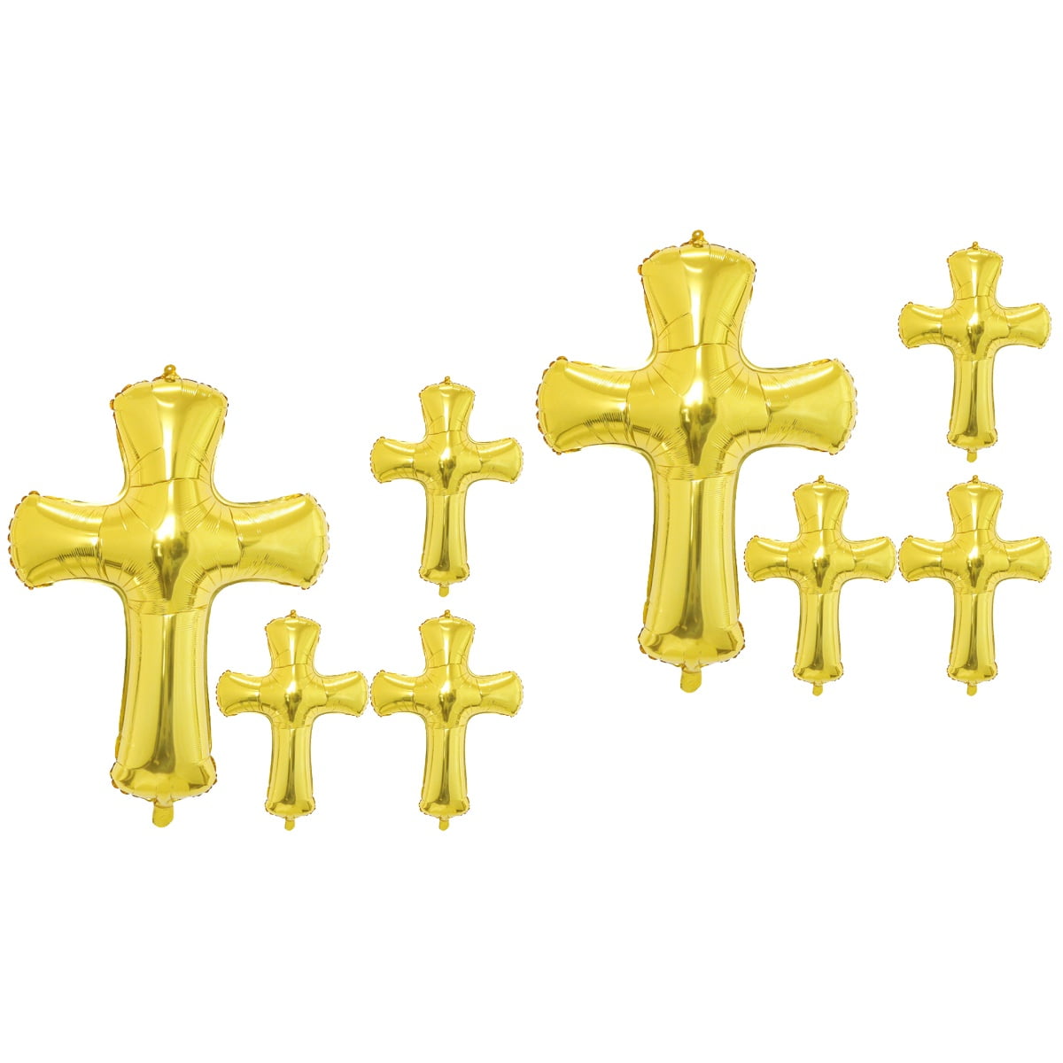 Worgeous 8 pcs Easter Day Baptisms Balloon Cross Shaped Balloon ...